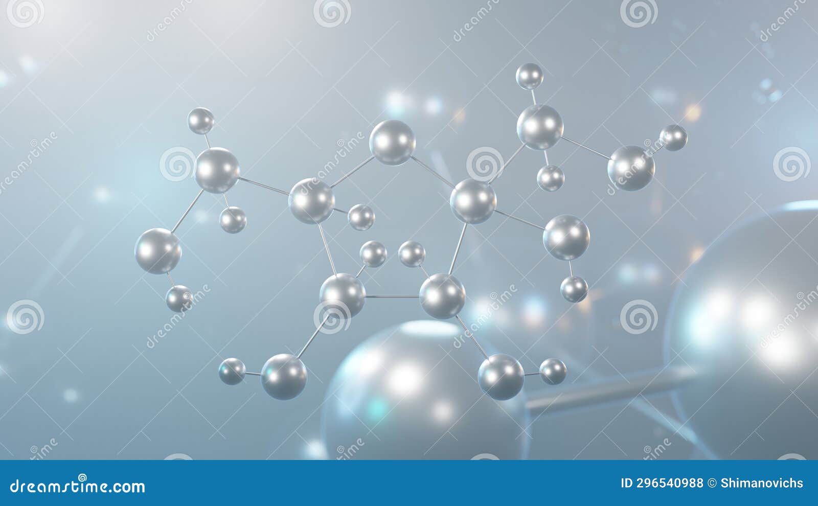 Fructose Molecular Structure, 3d Model Molecule, Beta-d-fructofuranose ...