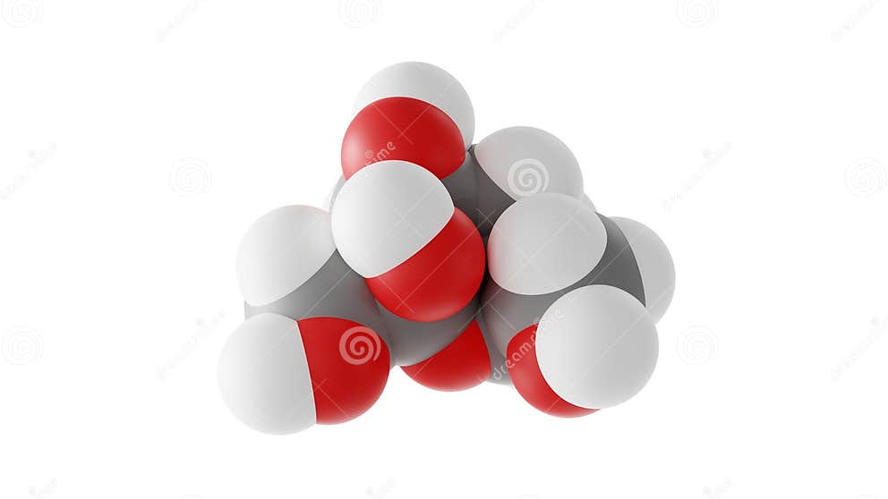 Fructose Molecule, Beta-d-fructofuranose, Molecular Structure, Isolated ...