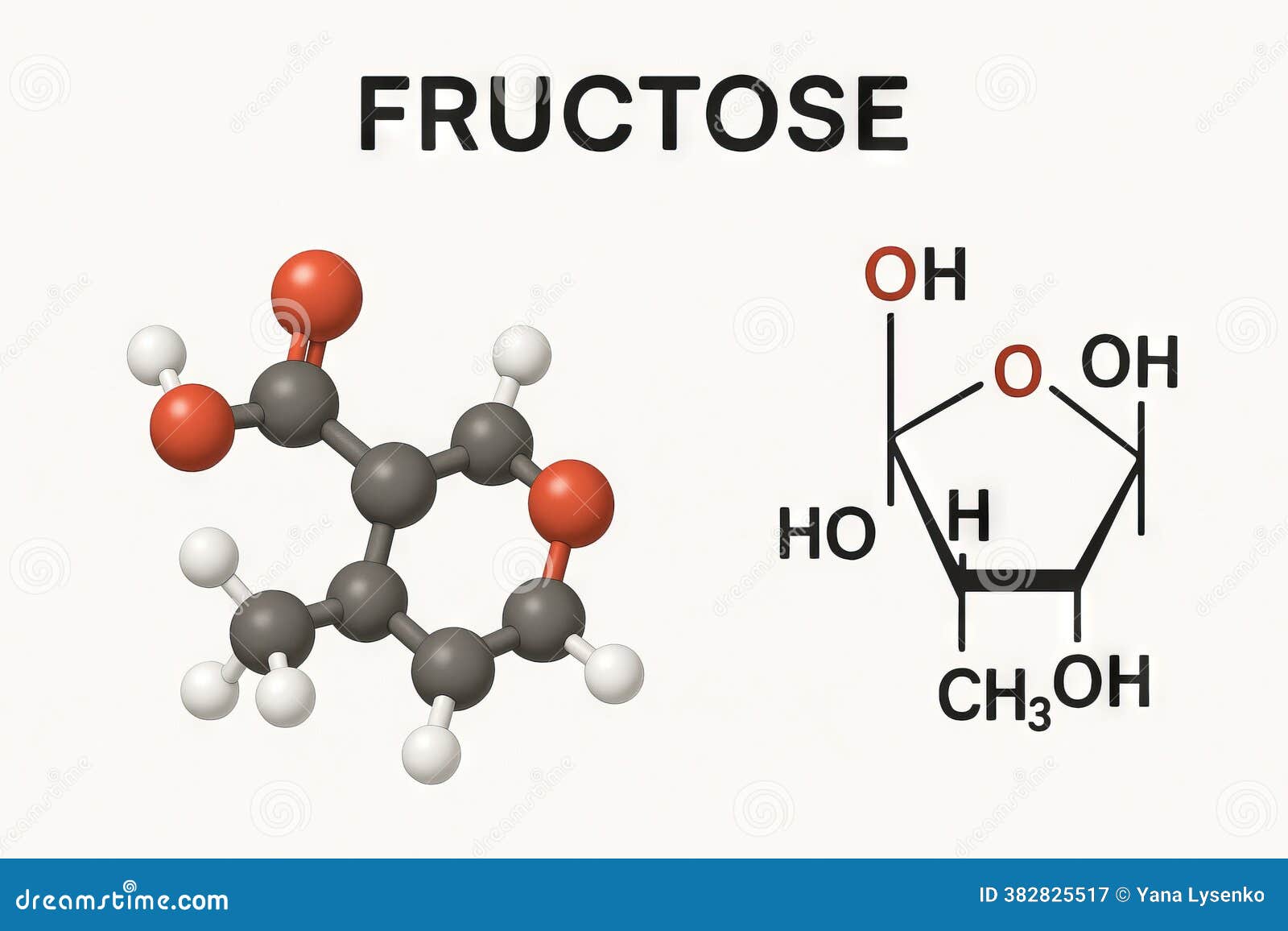 Fructose Structure Diagram