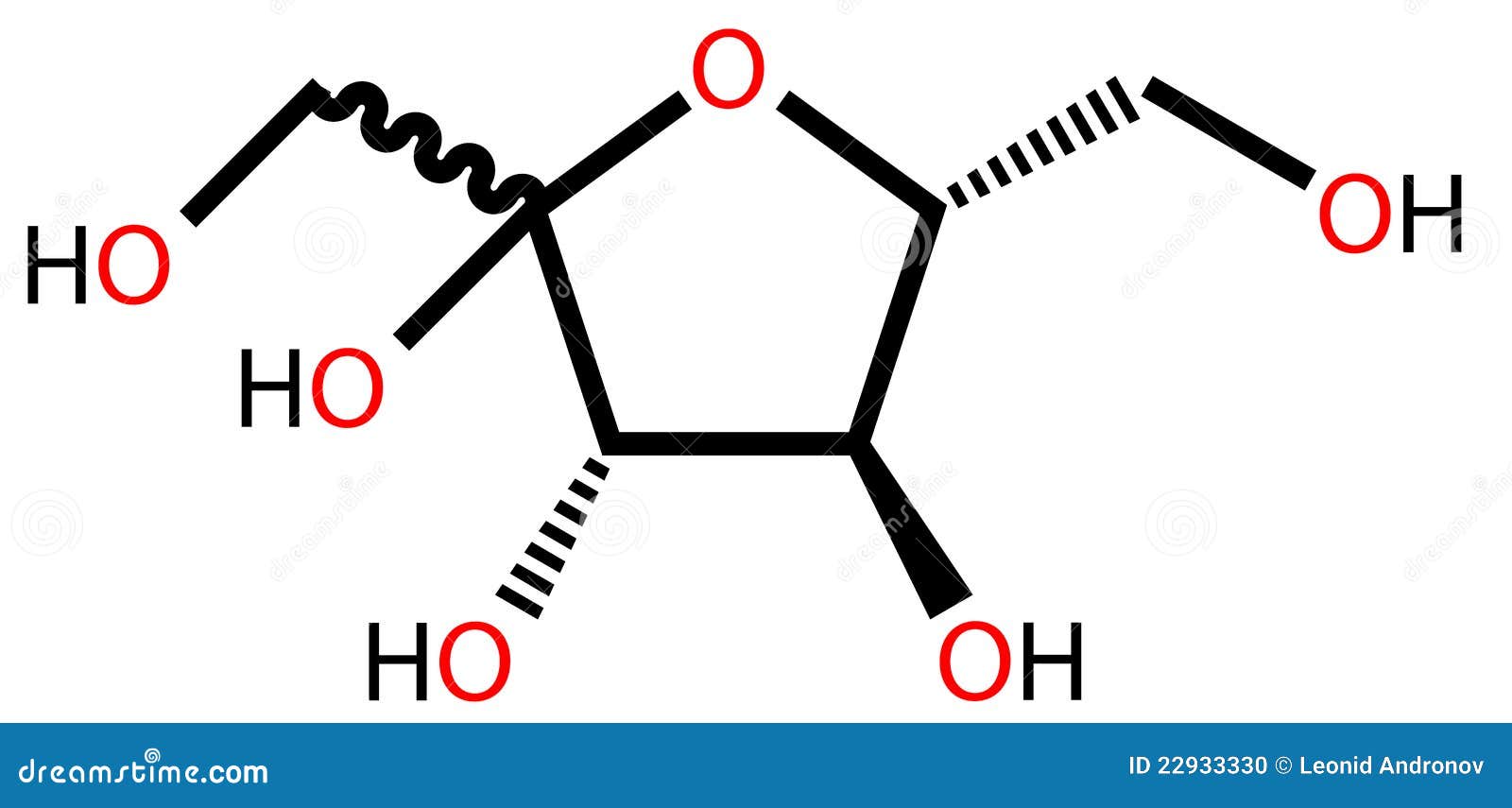 Fructose, Monosaccharide, Fruit Sugar, D-fructose. Molecular Formula 3d ...