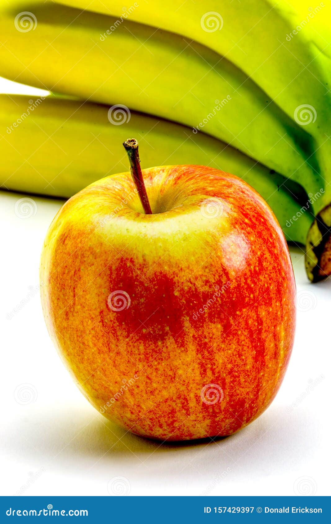 Fruit - Apple and Bananas stock image. Image of small - 157429397