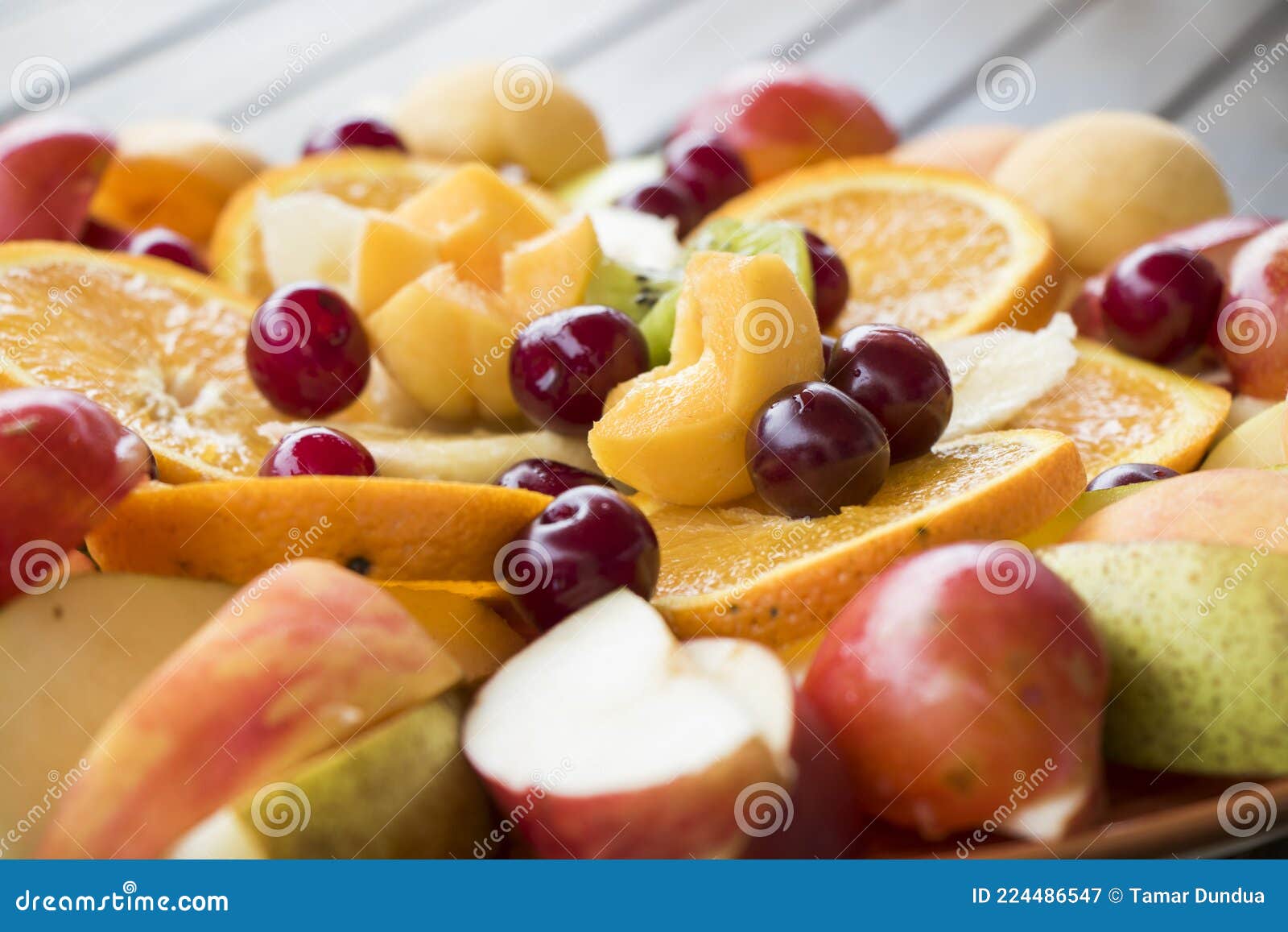 Fruit Assortment, Appetizer with Various Fruits Stock Image - Image of ...