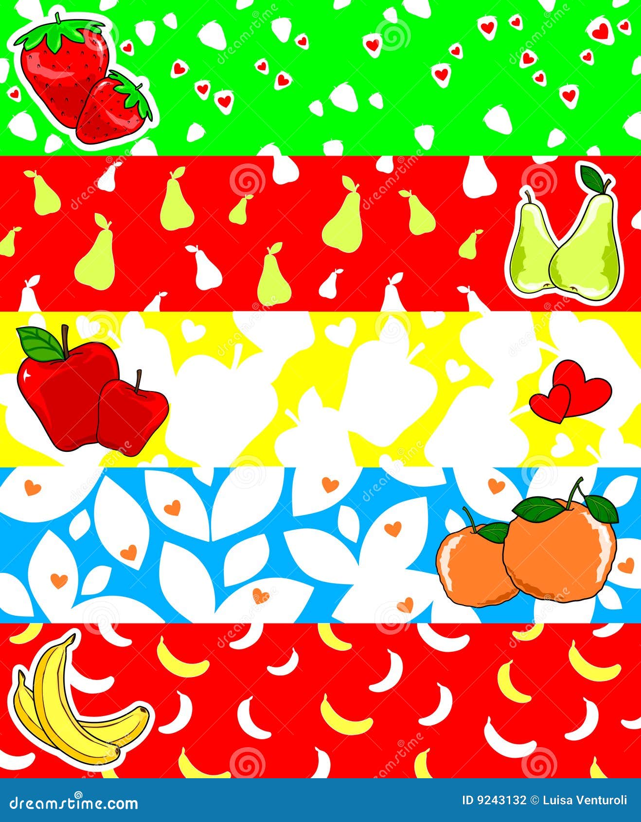 Fruit banner stock vector. Illustration of juice, sugar - 9243132