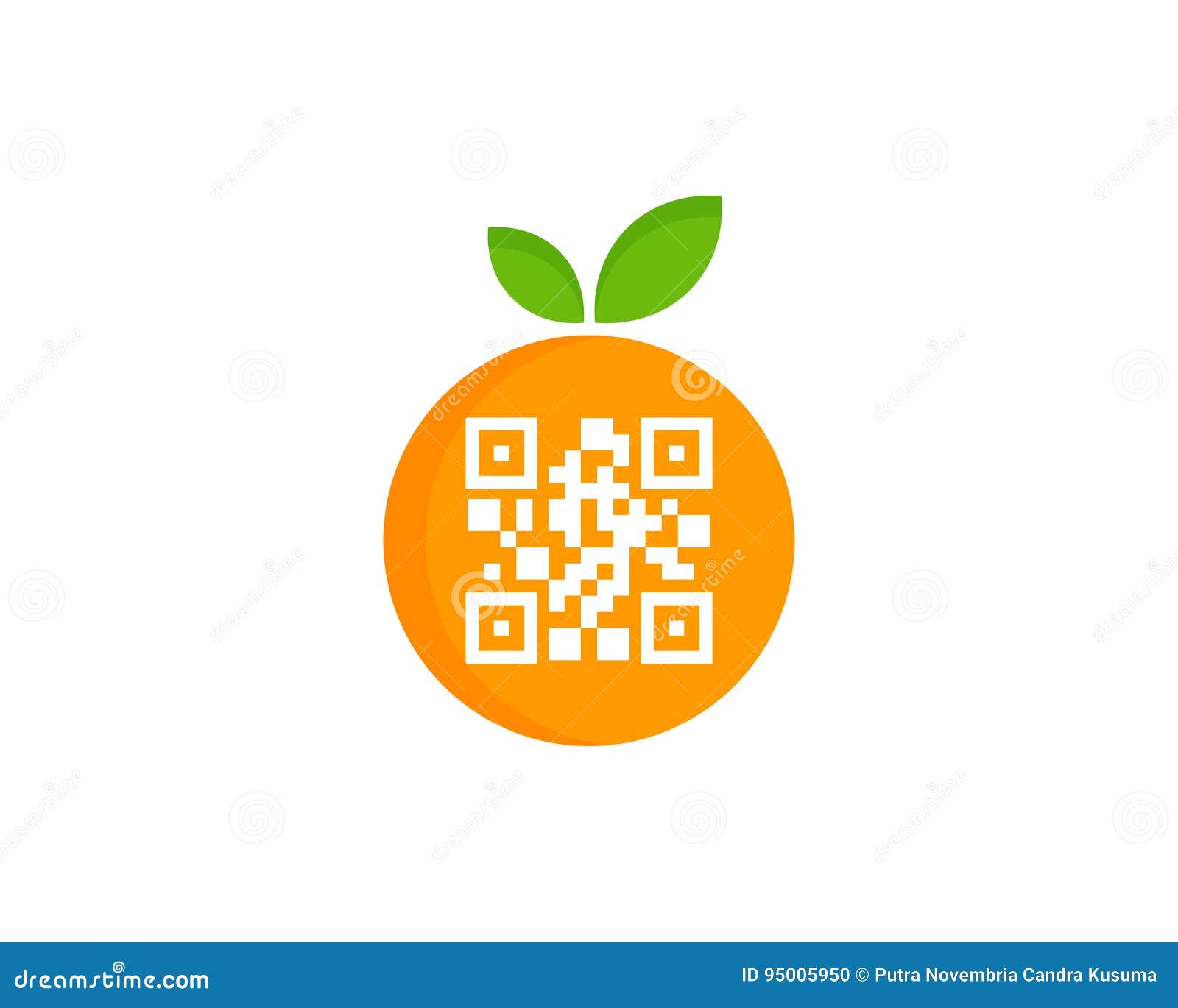 Fruit Barcode Icon Logo Design Element Stock Vector - Illustration of ...