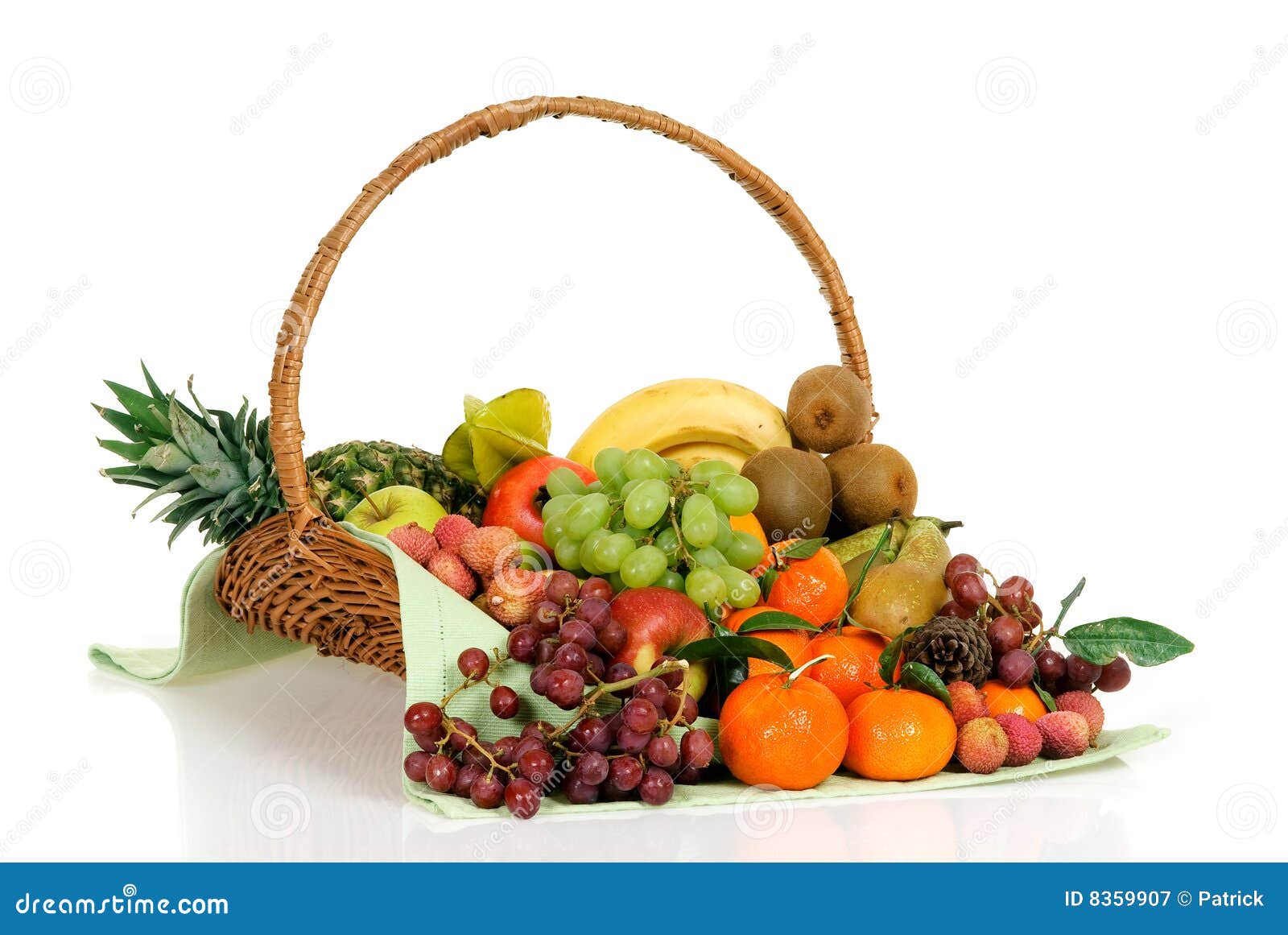 Fruit basket stock image. Image of nutrition, pineapple - 8359907