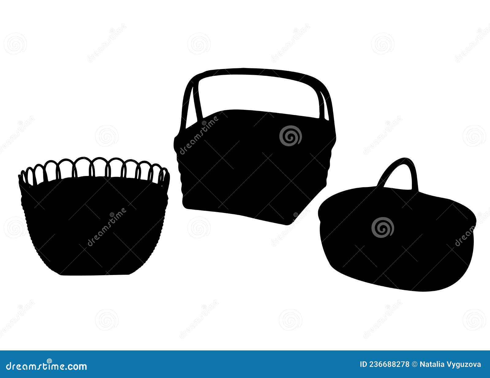 Fruit baskets are large. stock vector. Illustration of basket - 236688278