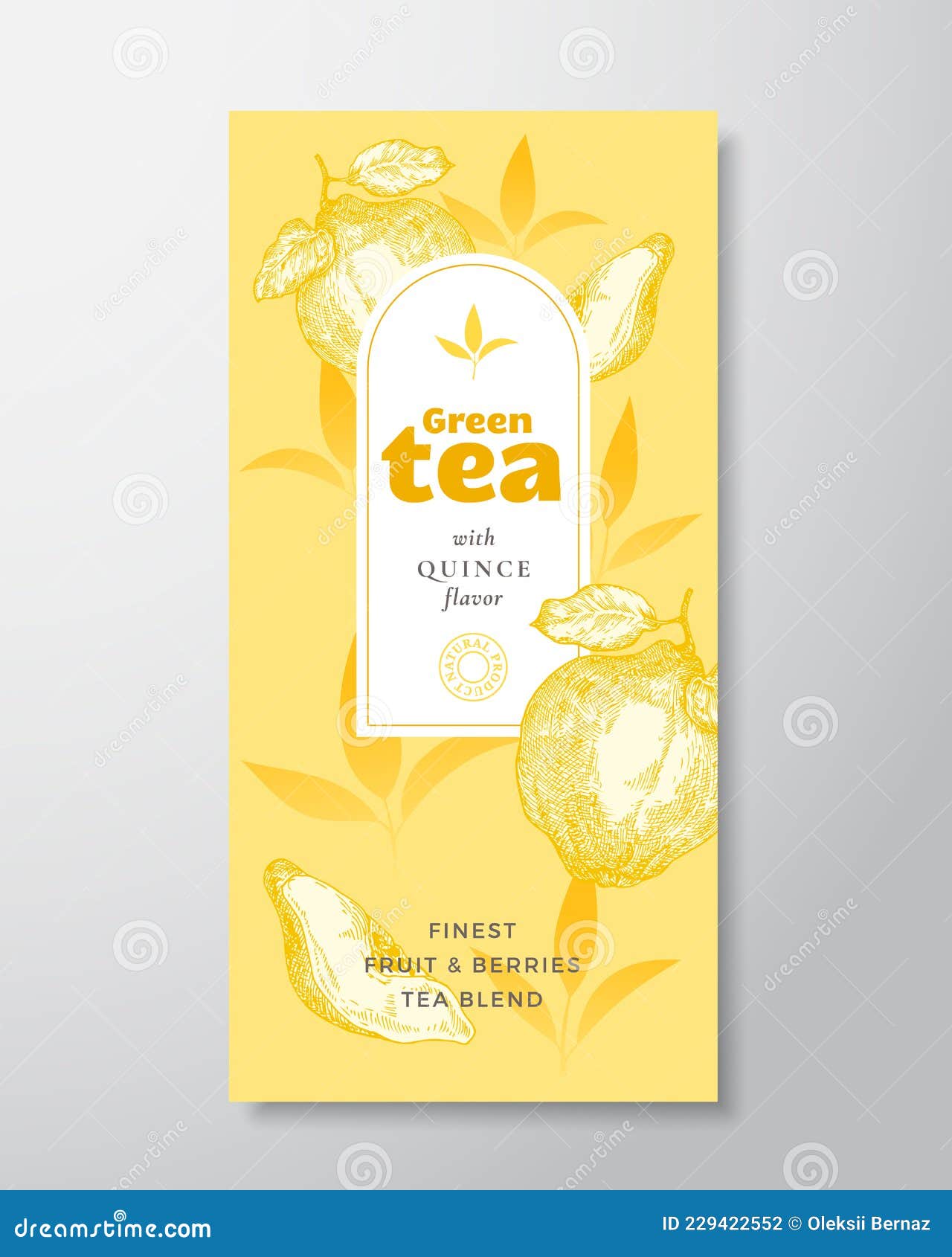 Fruit and Berries Tea Label Template. Abstract Vector Packaging Design ...