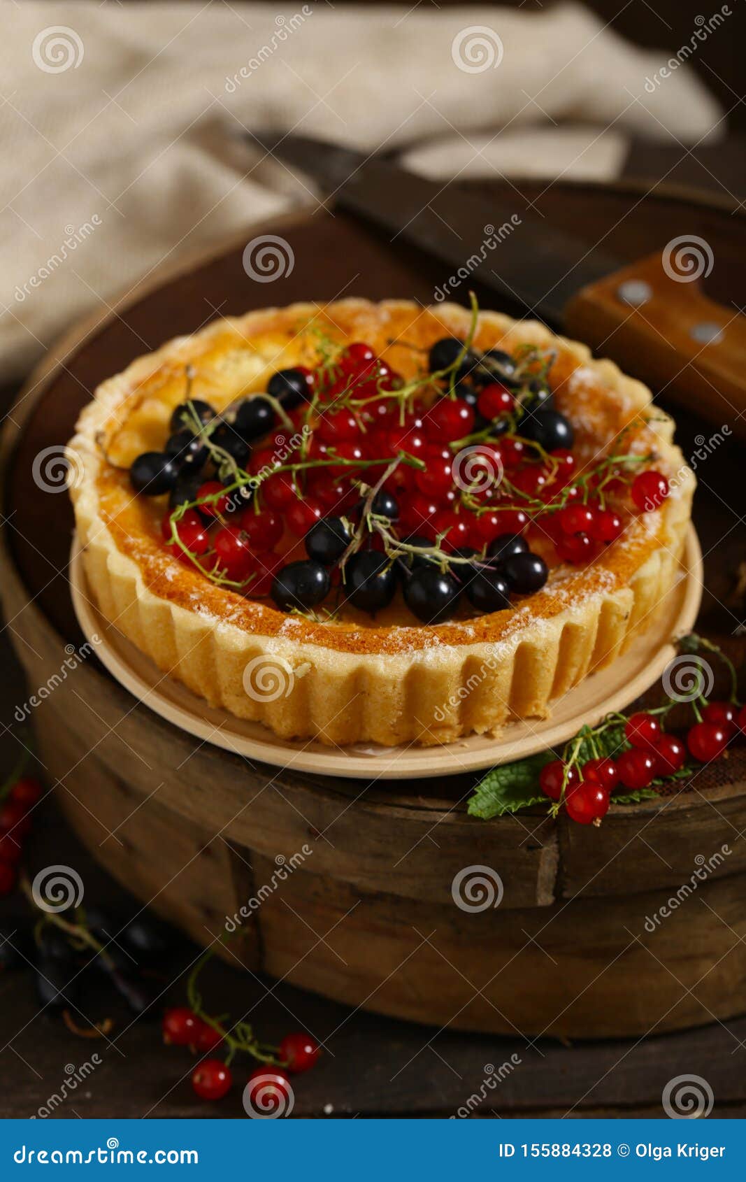 Fruit berry currant pie stock photo. Image of fruitcake - 155884328