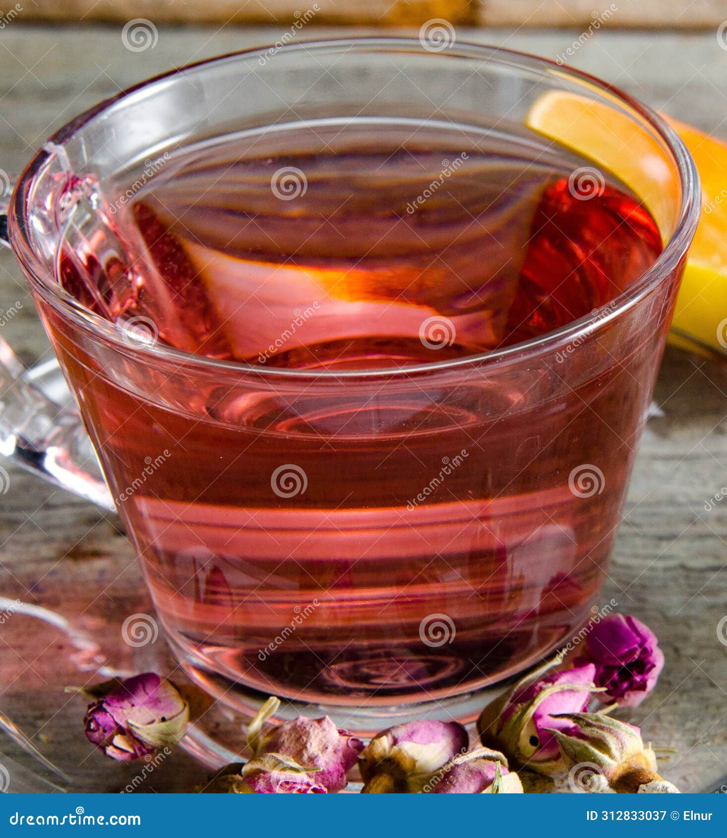 Fruit Berry Tea in the Cup Served on Table Stock Image - Image of berry ...