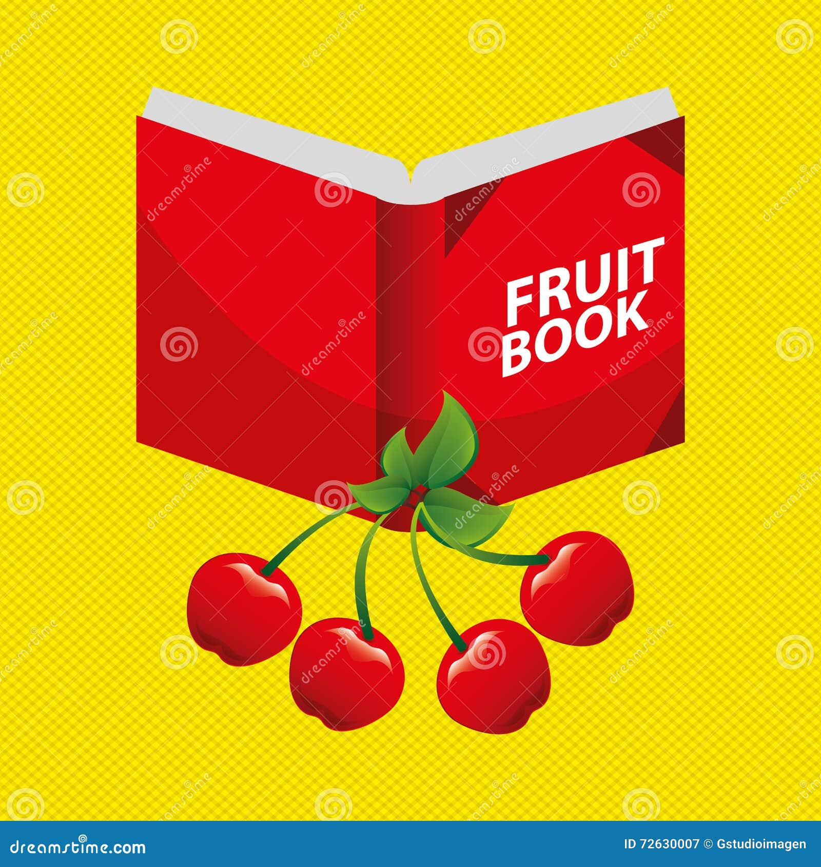 Fruit book design stock illustration. Illustration of library - 72630007