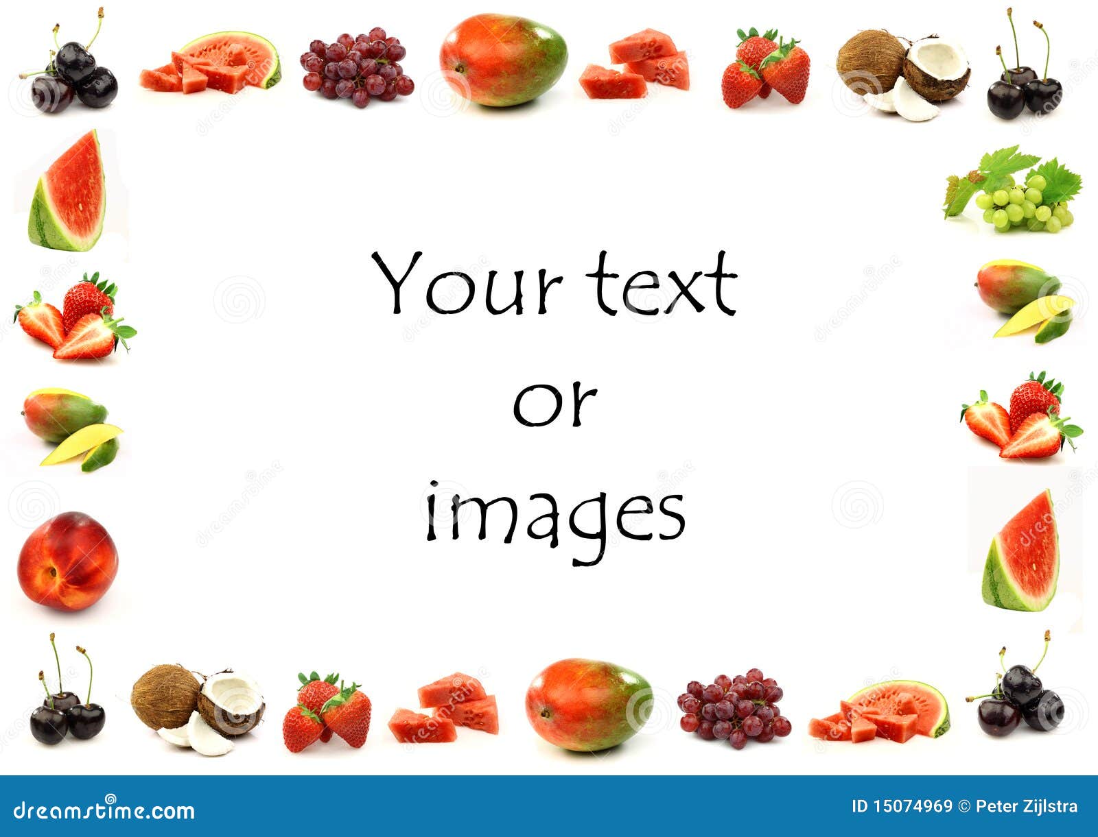 Fruit Border Stock Photography | CartoonDealer.com #7559738
