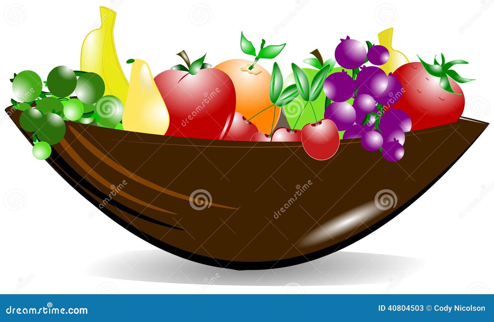 Fruit bowl stock illustration. Illustration of apples - 40804503