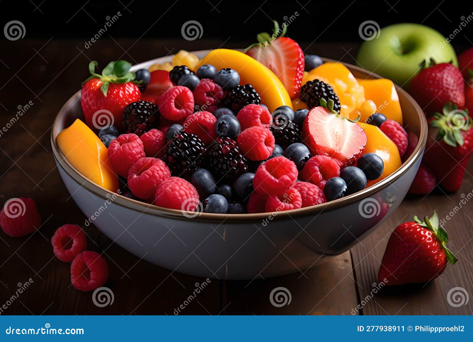 Fruit Bowl Medley stock illustration. Illustration of fruit - 277938911