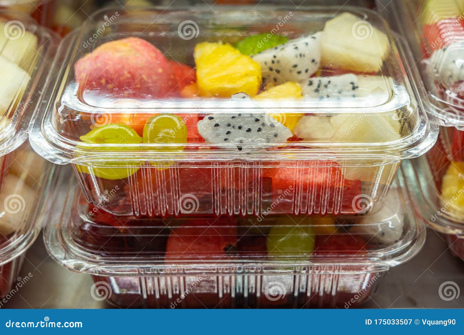 Fruit Box for Sale Displayed at the Dessert Restaurant Stock Image ...
