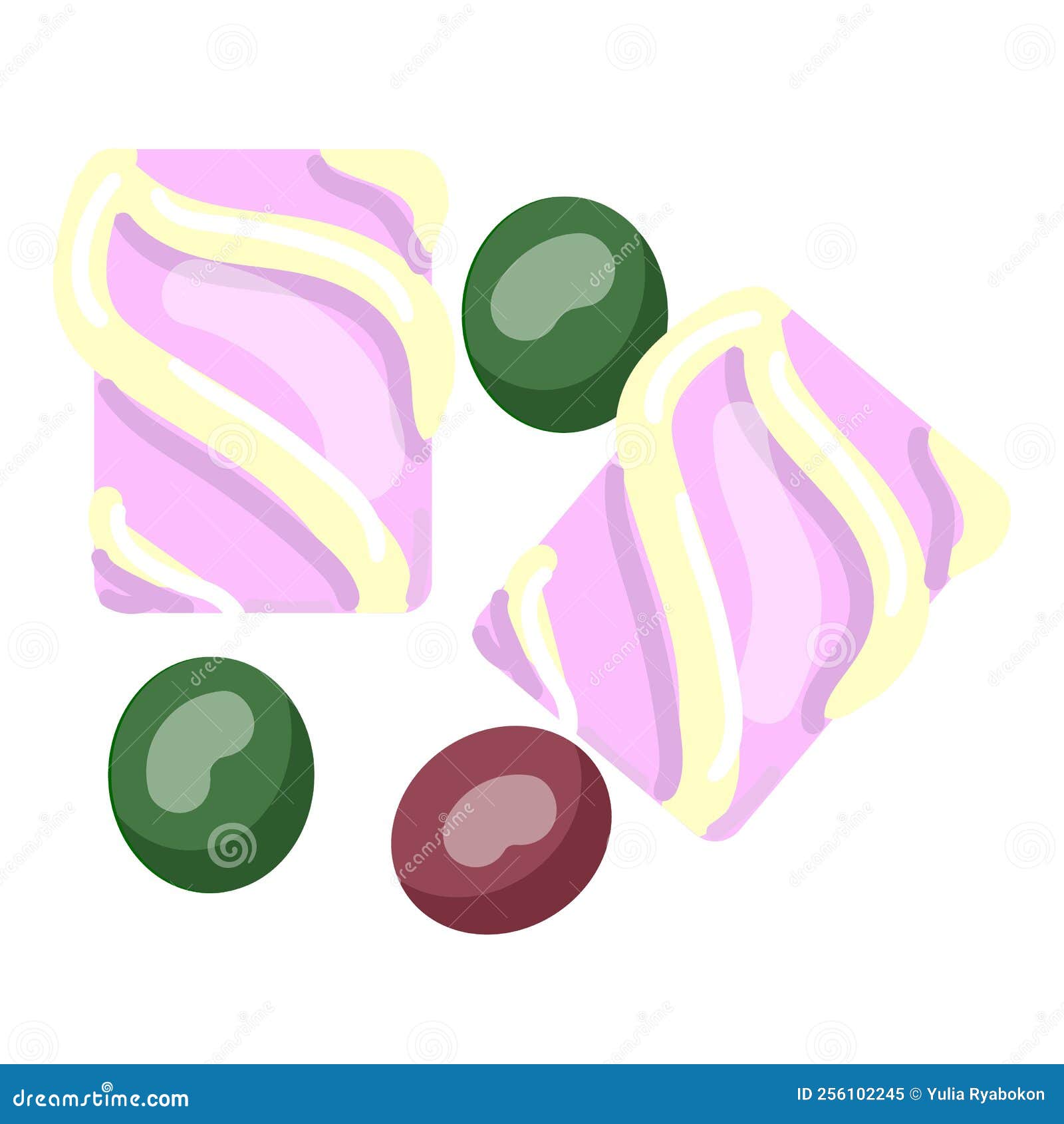 Chew Bubblegum Cartoon Vector Illustration | CartoonDealer.com #335115849