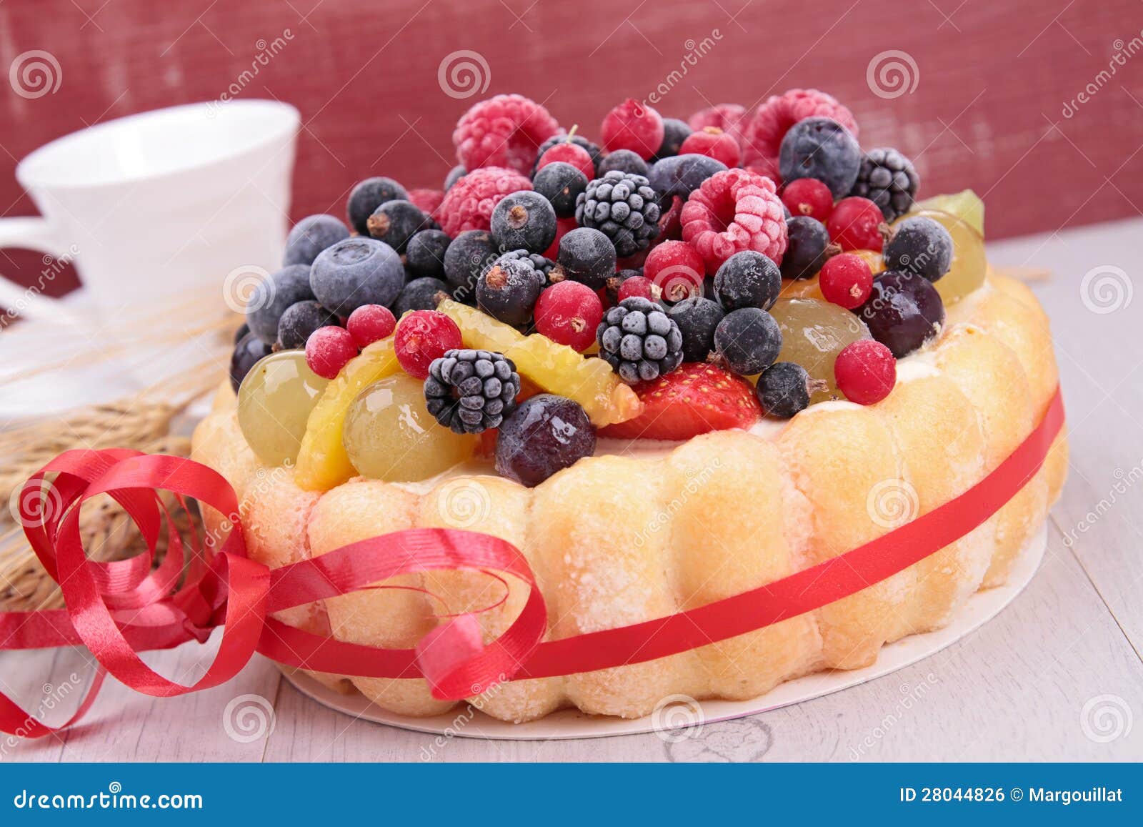 Fruit cake and berry stock photo. Image of citrus, baked - 28044826