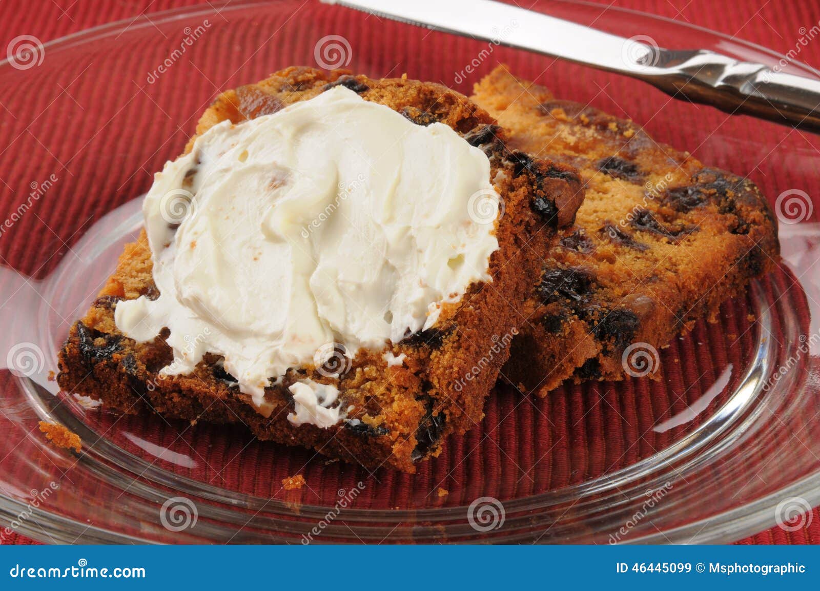 Fruit Cake with Cream Cheese Stock Image - Image of food, cream: 46445099