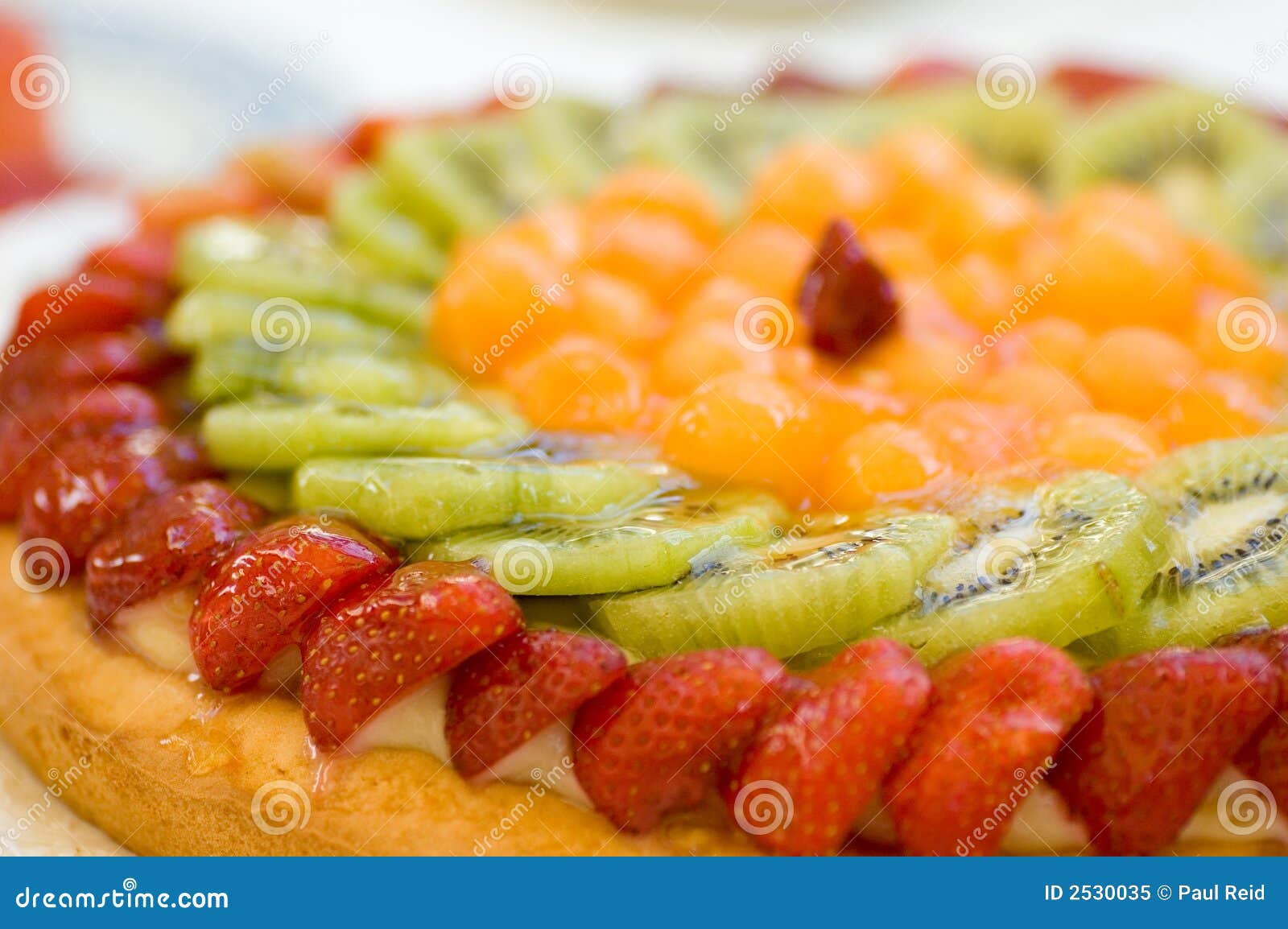 Fruit cake dessert stock image. Image of decorated, strawberry - 2530035