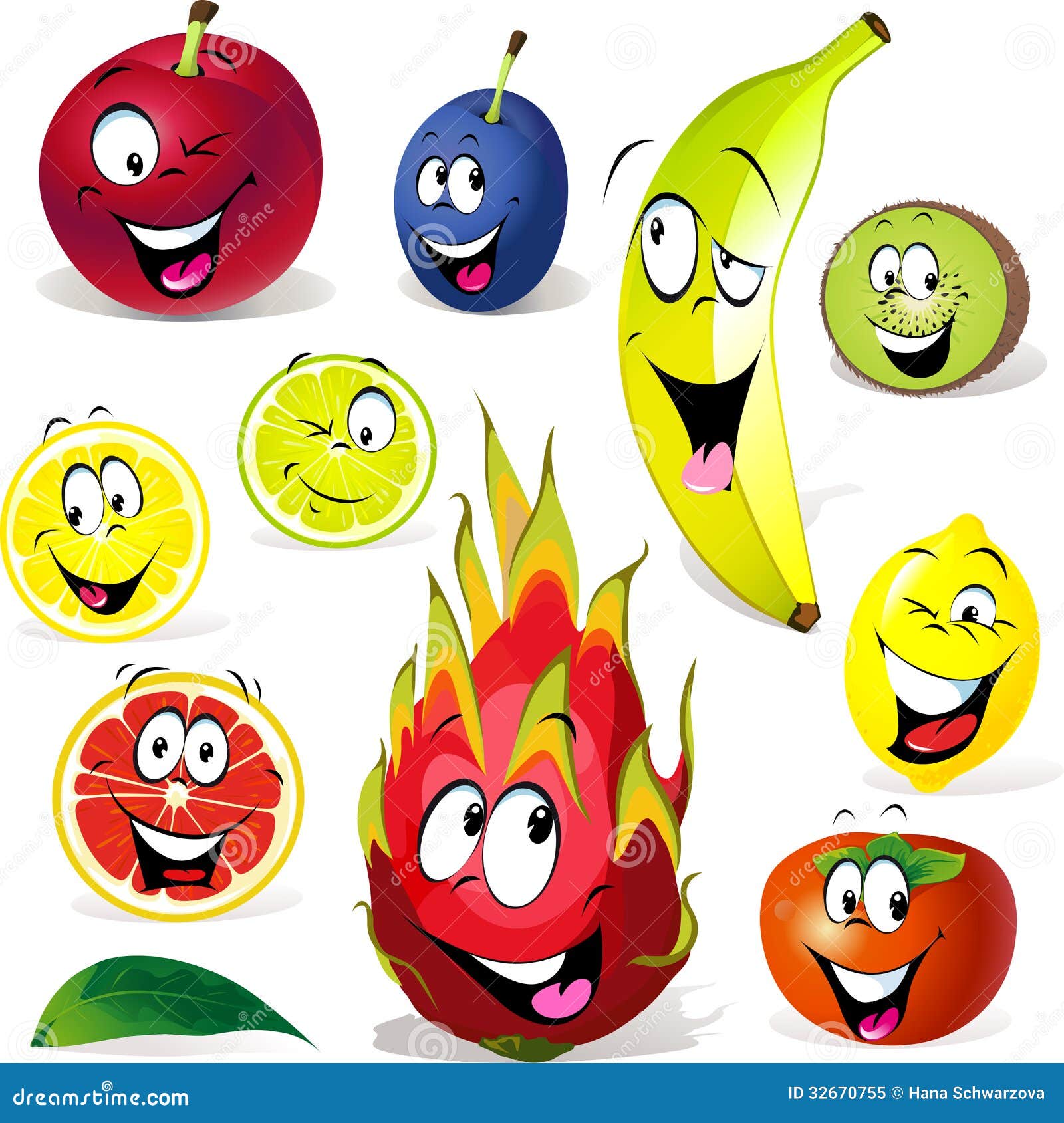 Fruit. One Cartoon Piece Of Watermelon With Watermelon Seeds Vector ...