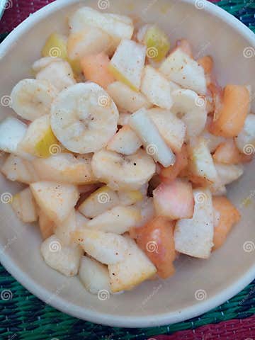 Fruit chart pakistani dish stock photo. Image of fruit - 181799250