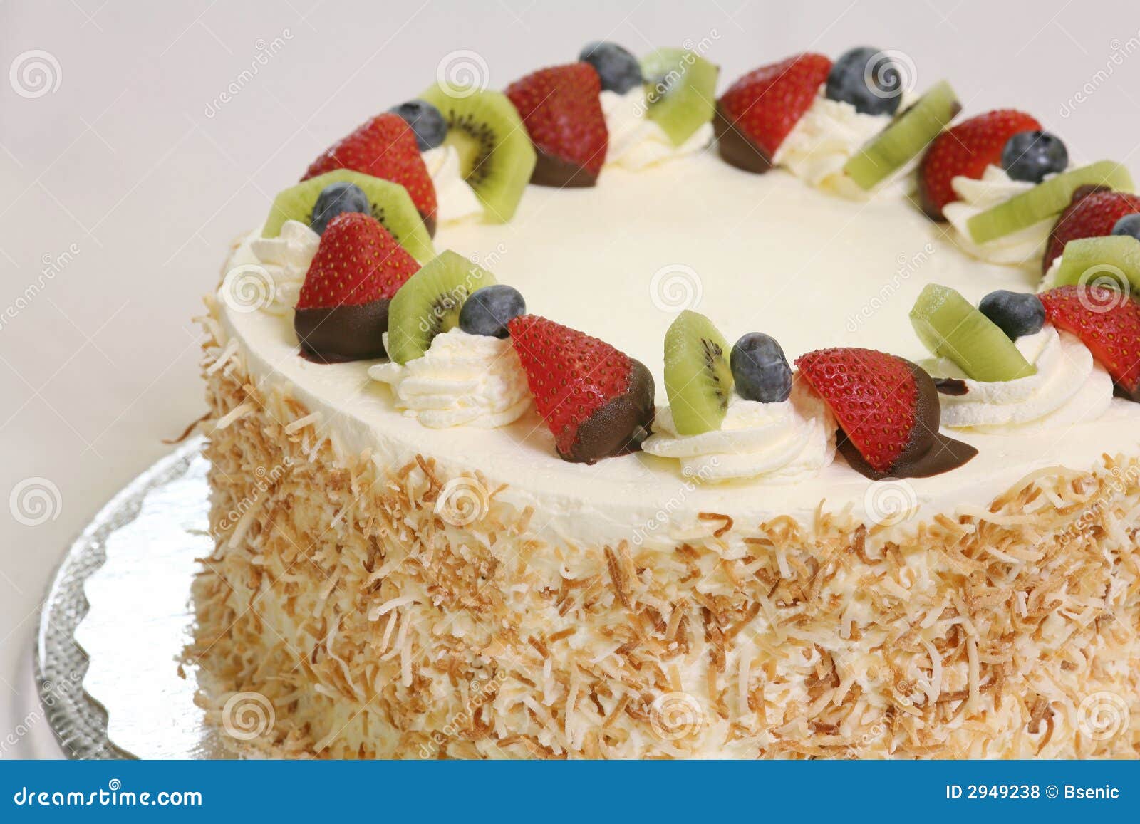 Fruit cheesecake stock photo. Image of decorate, creamy - 2949238