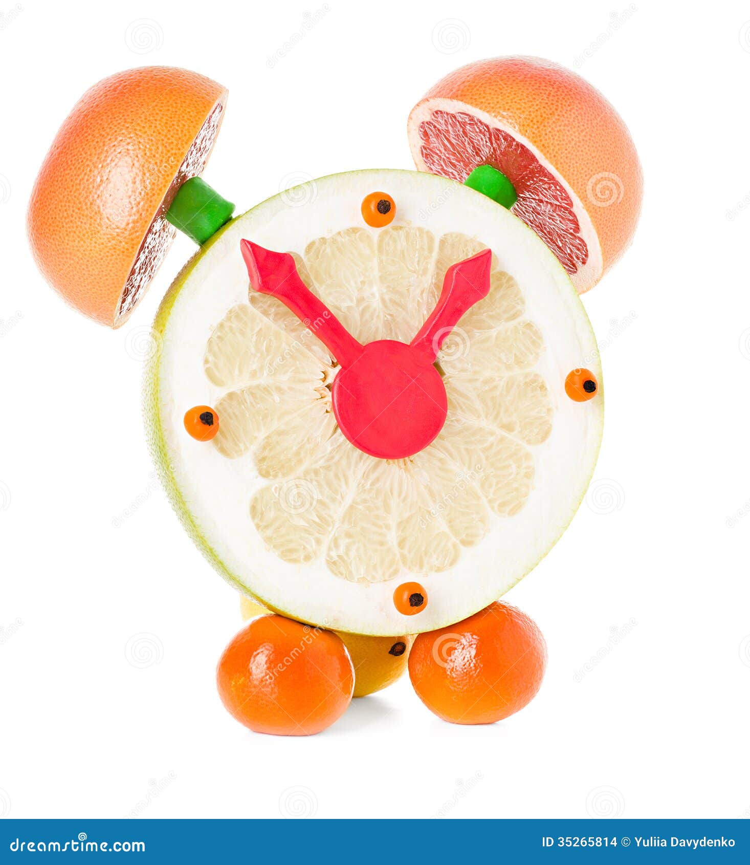 Fruit and Citrus Volume Clock Stock Photo - Image of eating, grapefruit ...