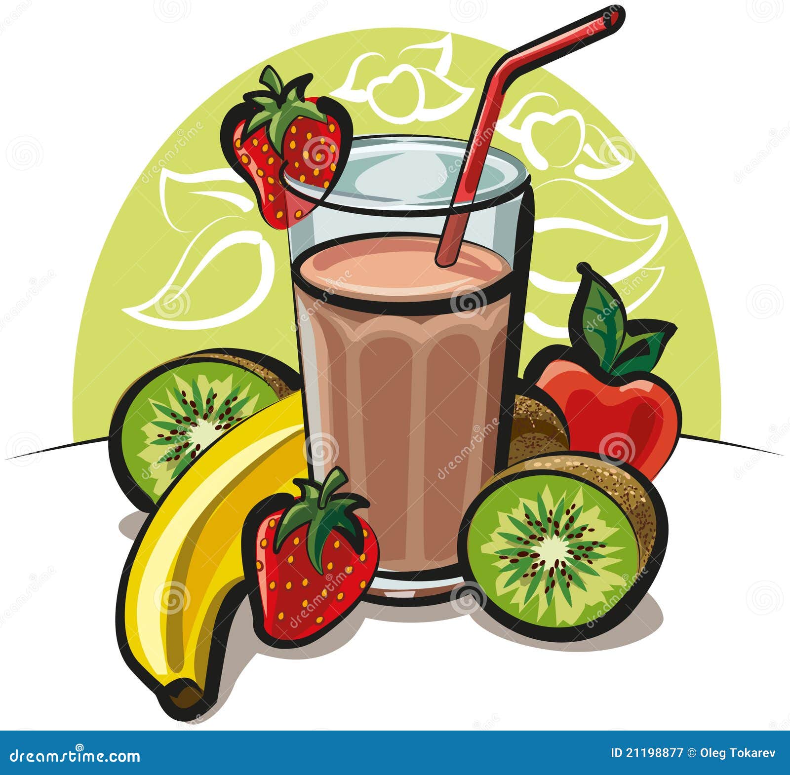 Fruit cocktail stock illustration. Illustration of blended - 21198877