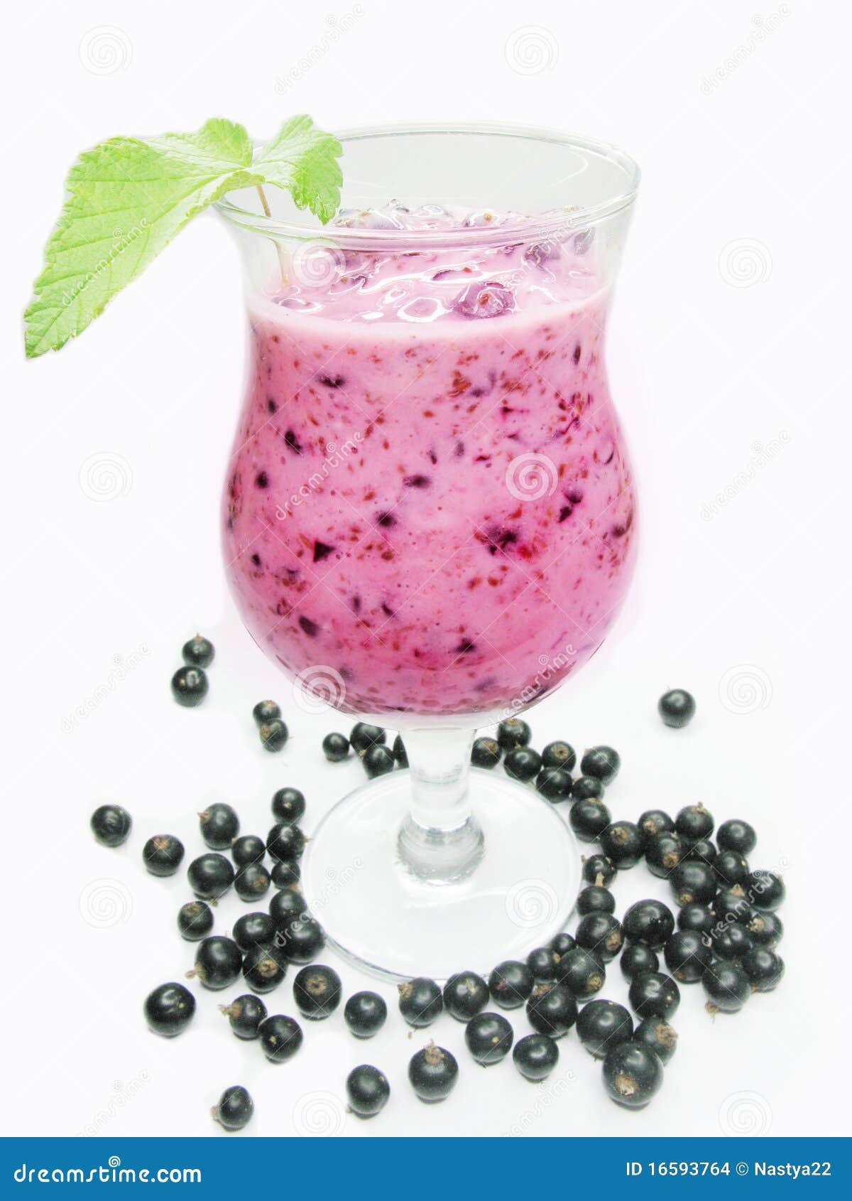 Fruit Cocktail with Black Currant Stock Photo - Image of gourmet ...