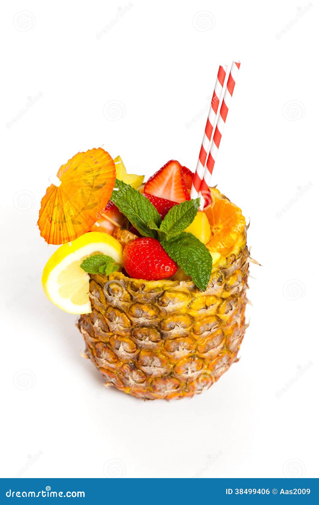 Fruit Cocktail stock photo. Image of background, parasol - 38499406