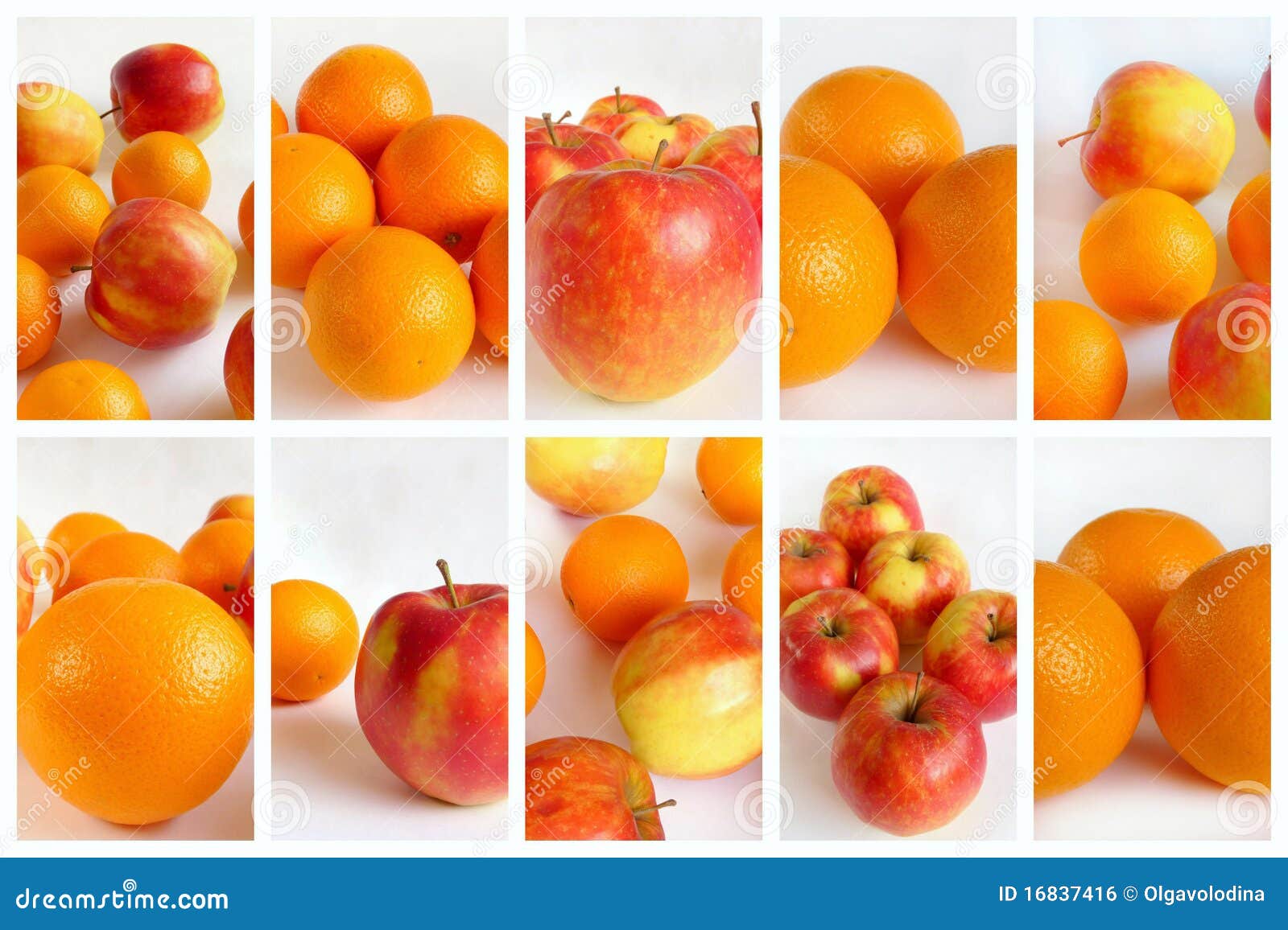 Fruit Collage stock photo. Image of apple, round, diet - 16837416
