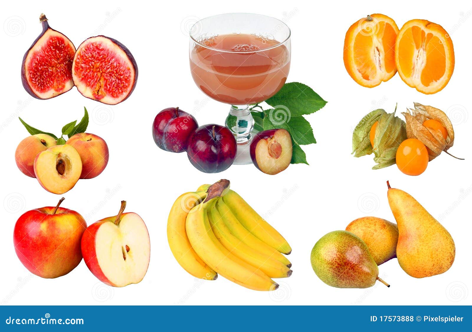 Fruit collage stock photo. Image of grapes, drink, isolatet - 17573888