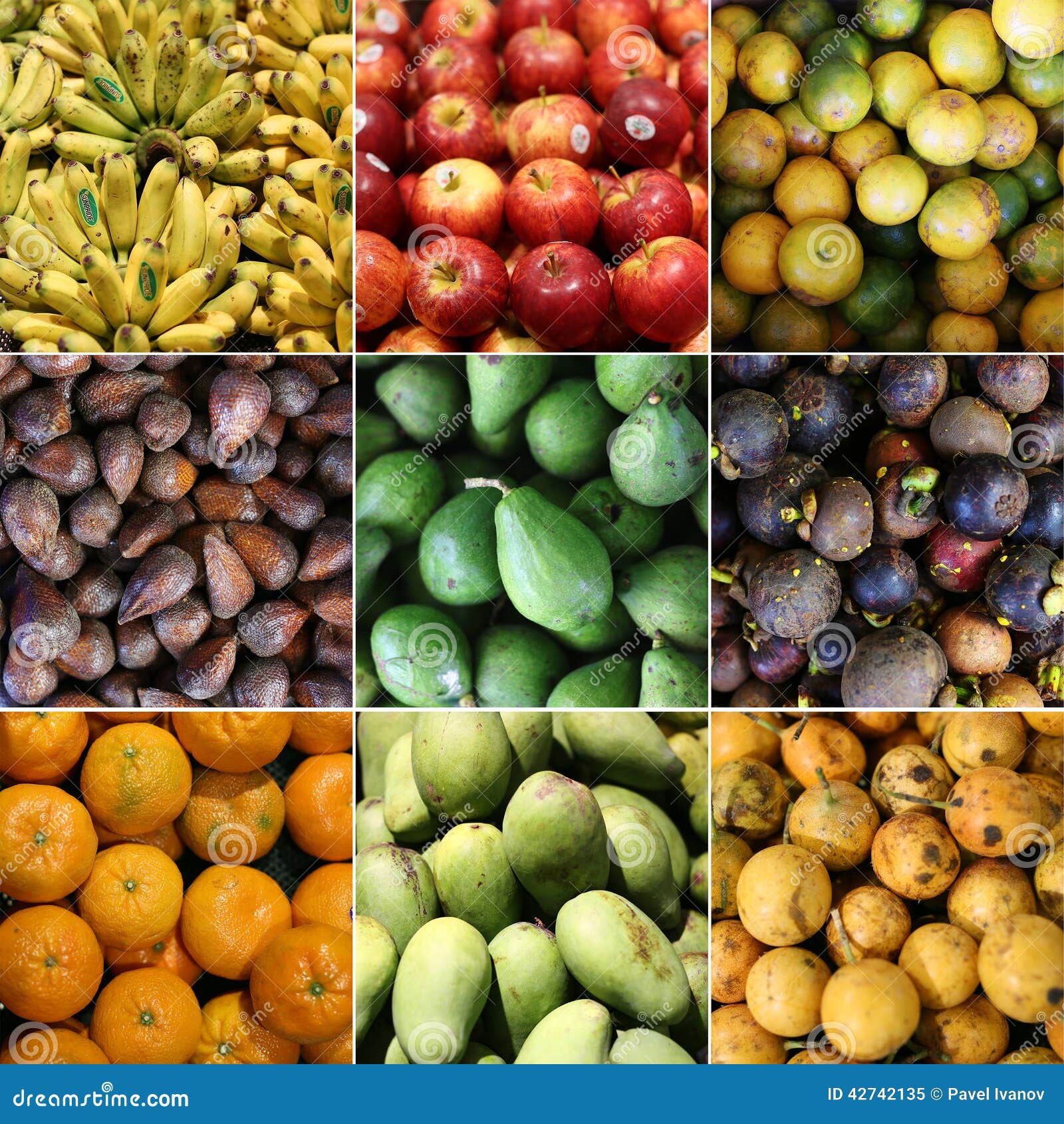 Fruit collage stock image. Image of sweet, closeup, fruits - 42742135
