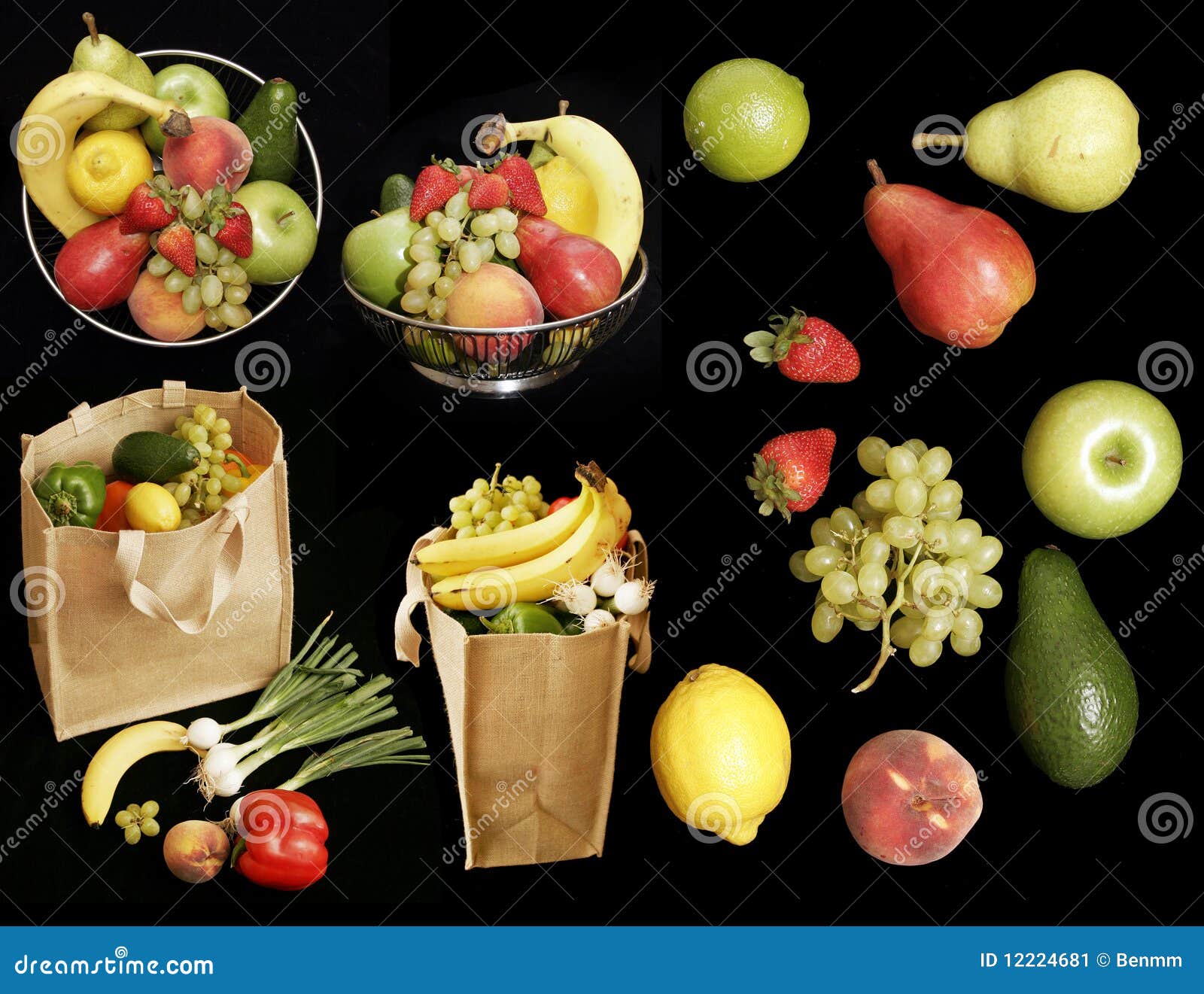 The Fruit collection stock image. Image of bowl, minerals - 12224681