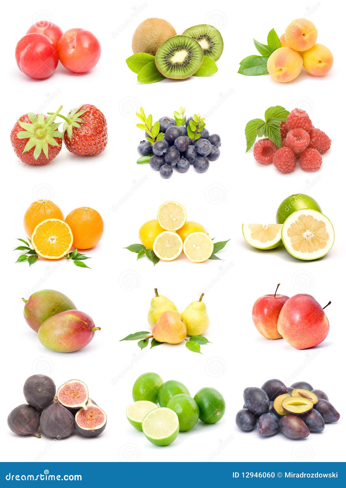 Fruit collection stock photo. Image of blueberry, tropical - 12946060