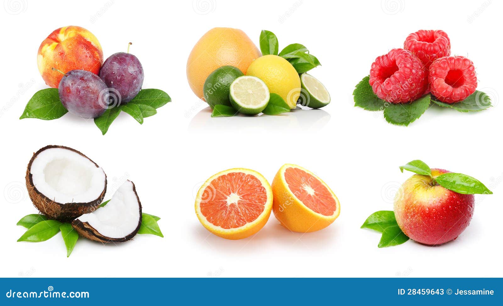 Fruit collection stock image. Image of collage, raspberry - 28459643