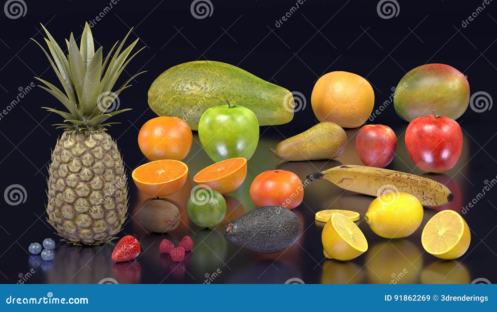 Fruit collection stock illustration. Illustration of nectarine - 91862269