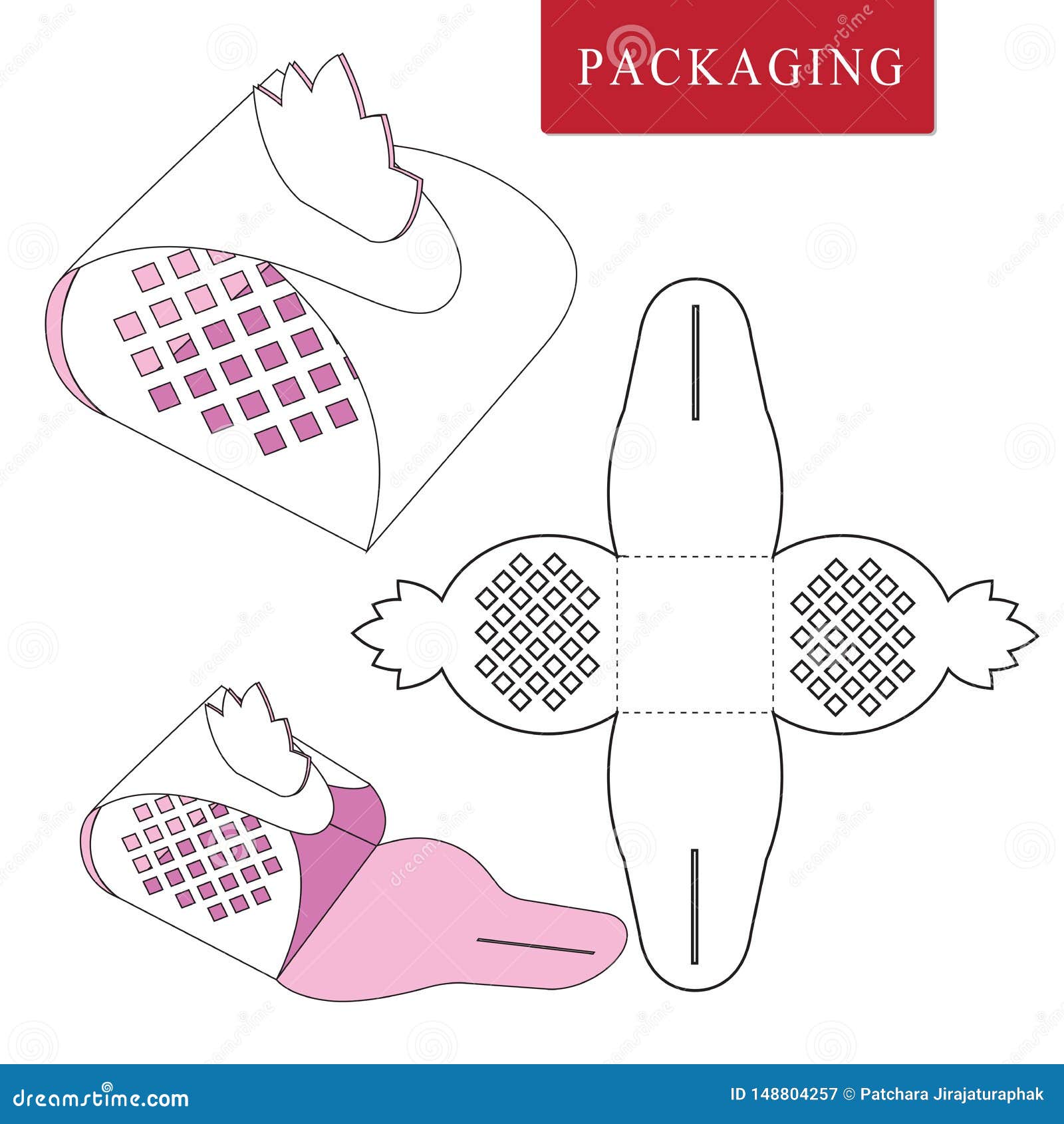 Fruit Concept Package.Vector Illustration of Box Stock Vector ...