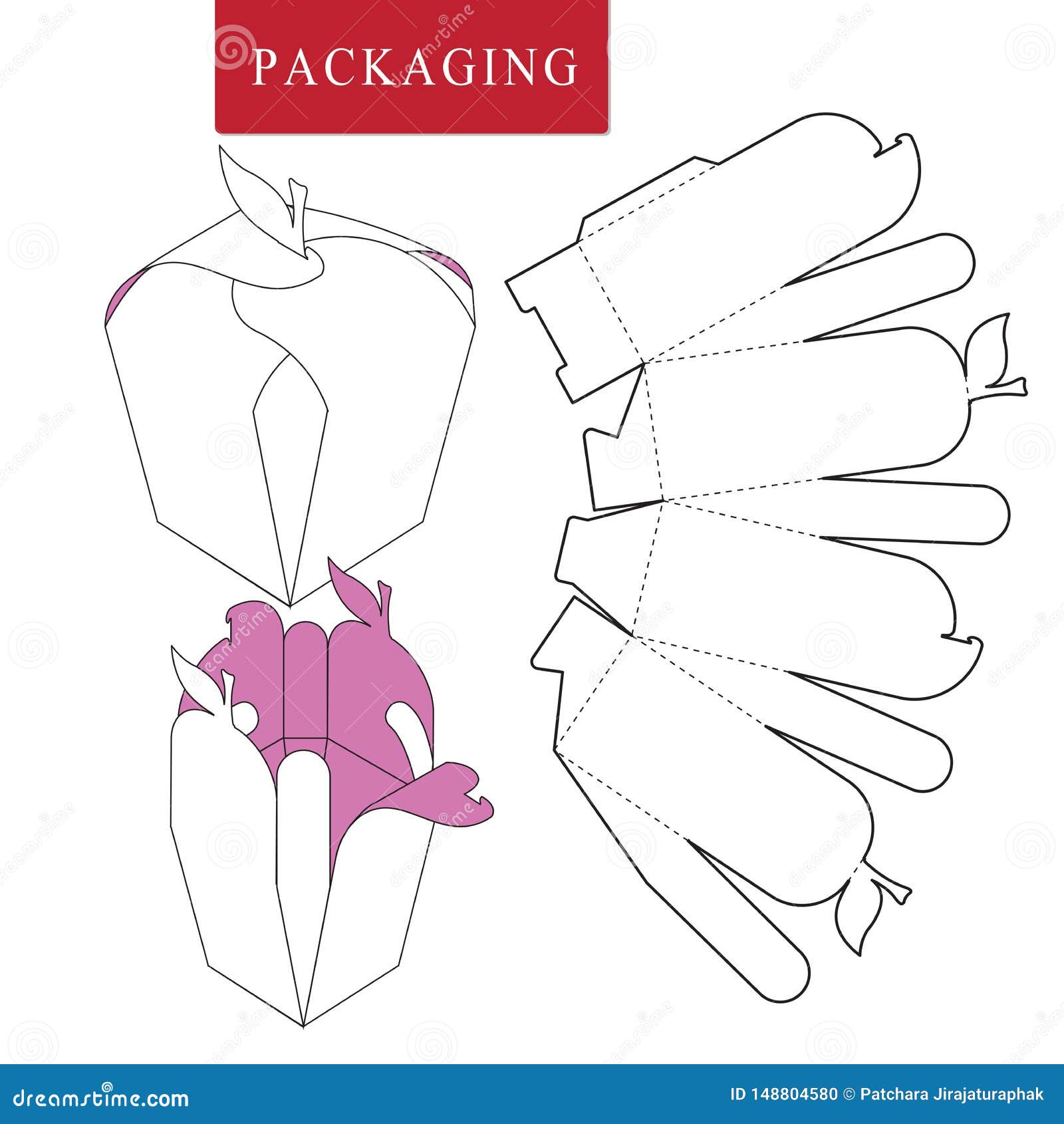 Fruit Concept Package.Vector Illustration of Box Stock Vector ...