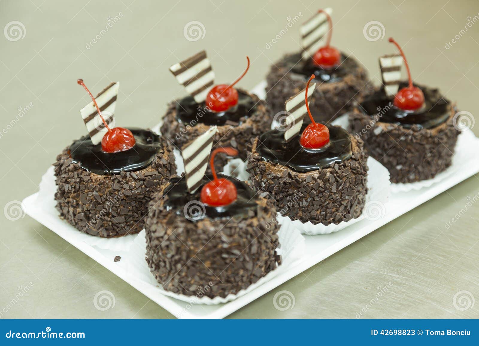 Fruit Cookie in the Cafeteria Stock Image - Image of series, pastry ...