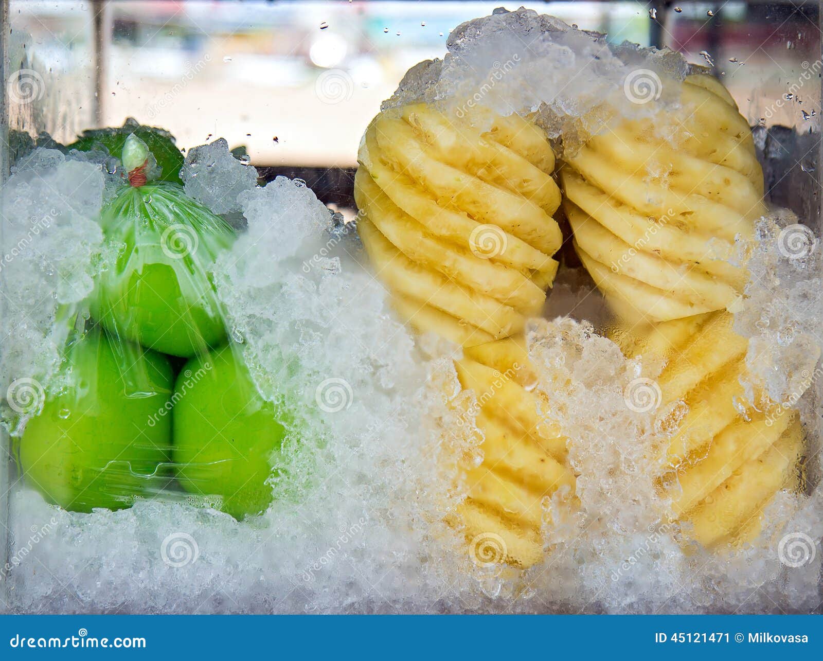 Fruit in cooler stock image. Image of juicy, guava, ananas - 45121471