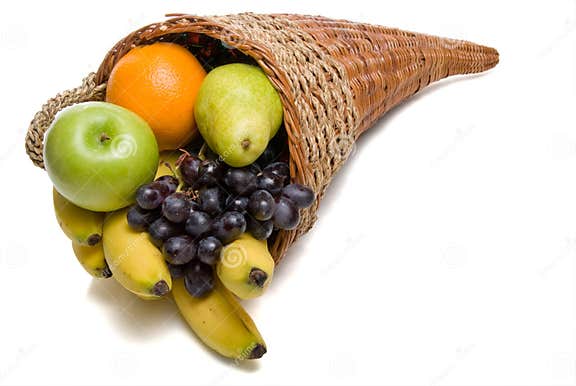 Fruit Cornucopia stock image. Image of conicopia, healthy - 10784601