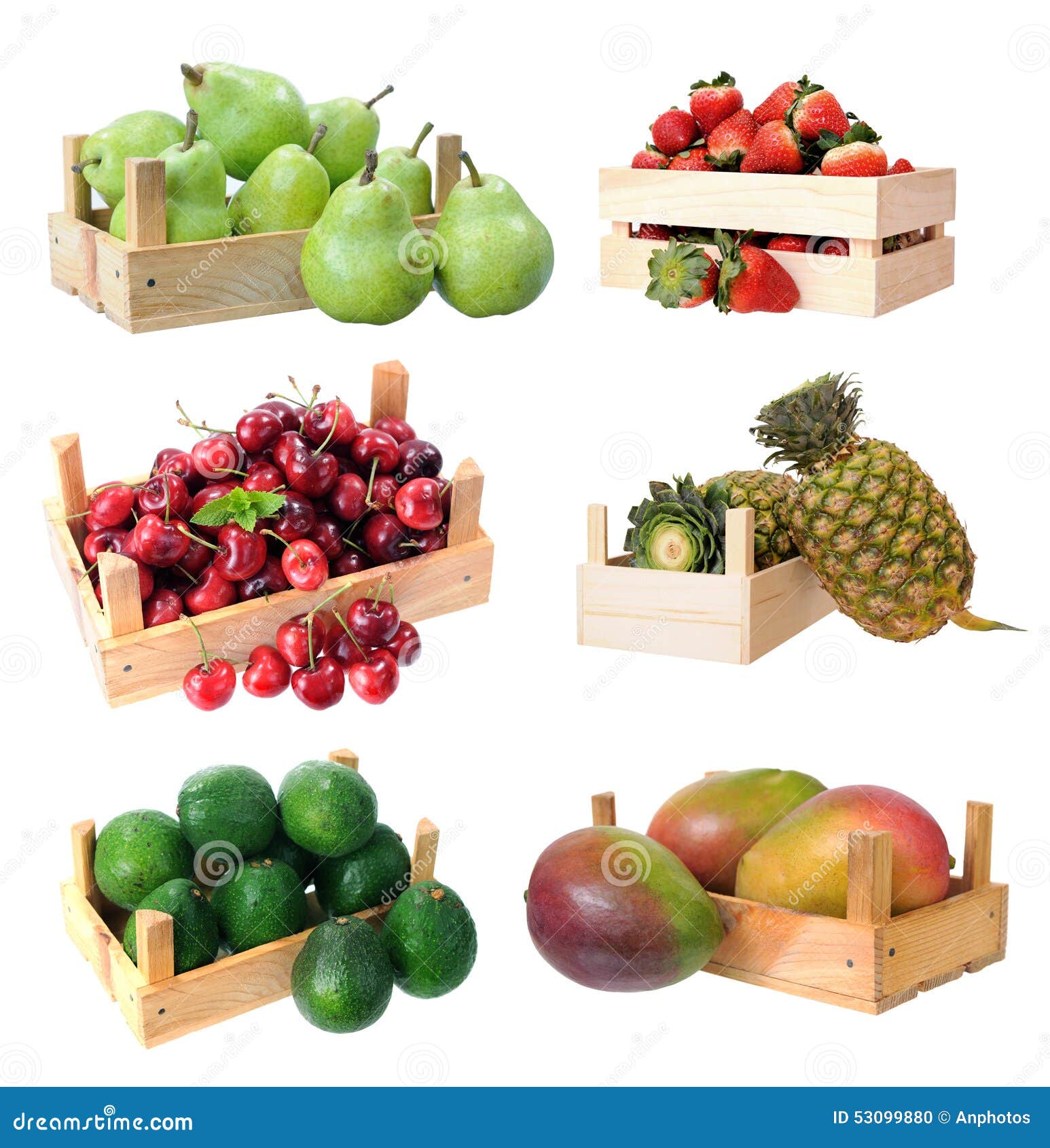 Fruit crate stock photo. Image of summer, pineapple, eating - 53099880