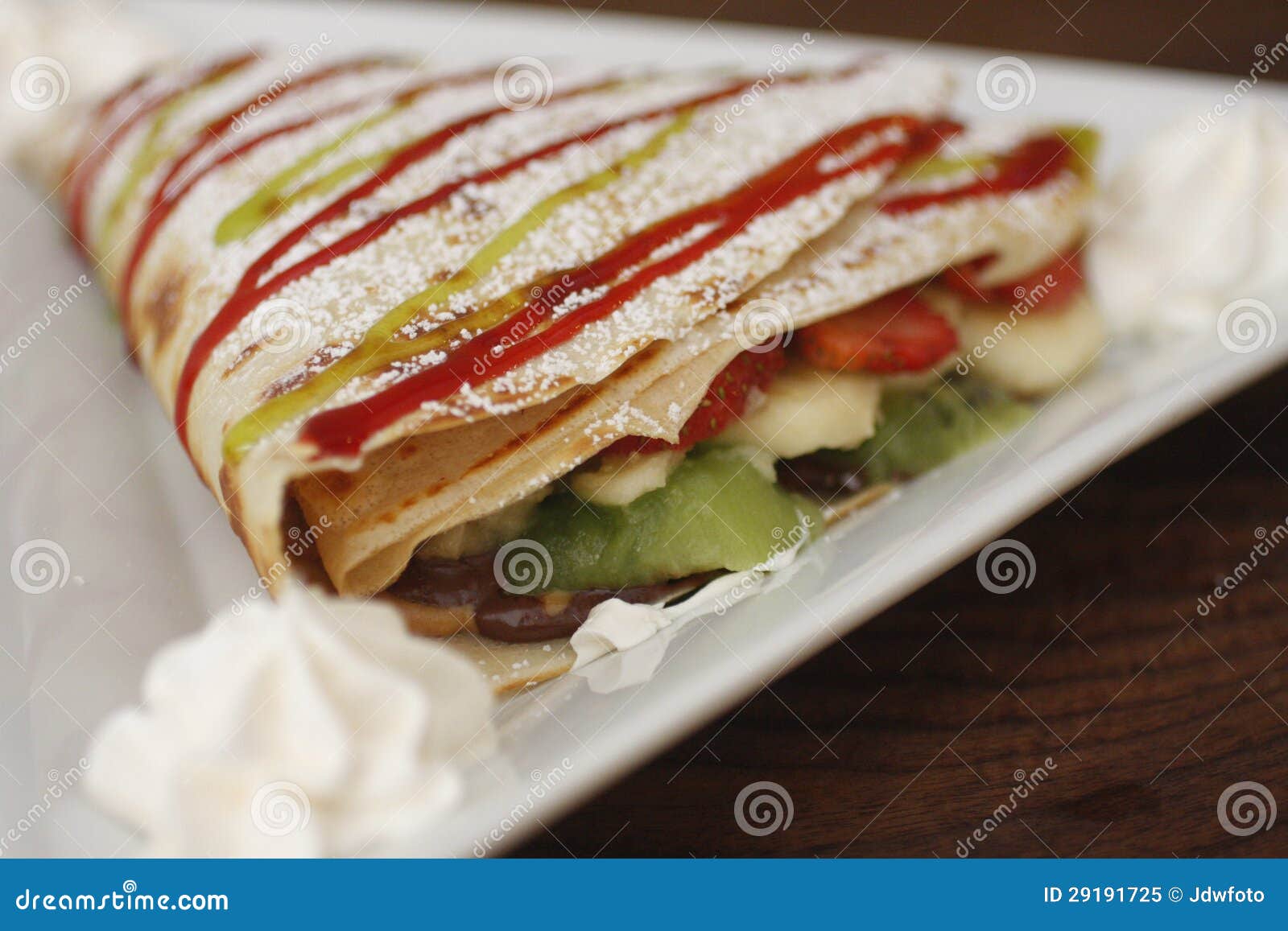 Fruit Crepe stock image. Image of sweet, dessert, gourmet - 29191725