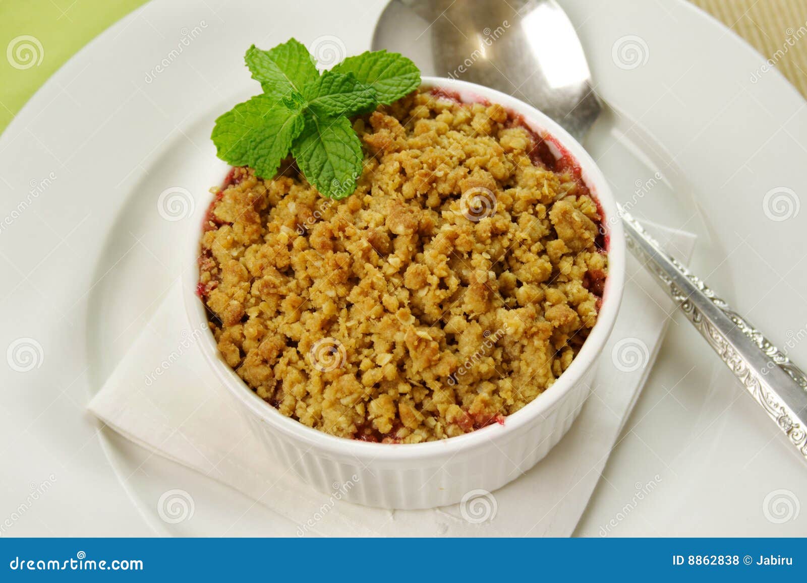 Fruit Crumble stock photo. Image of natural, mint, treat - 8862838