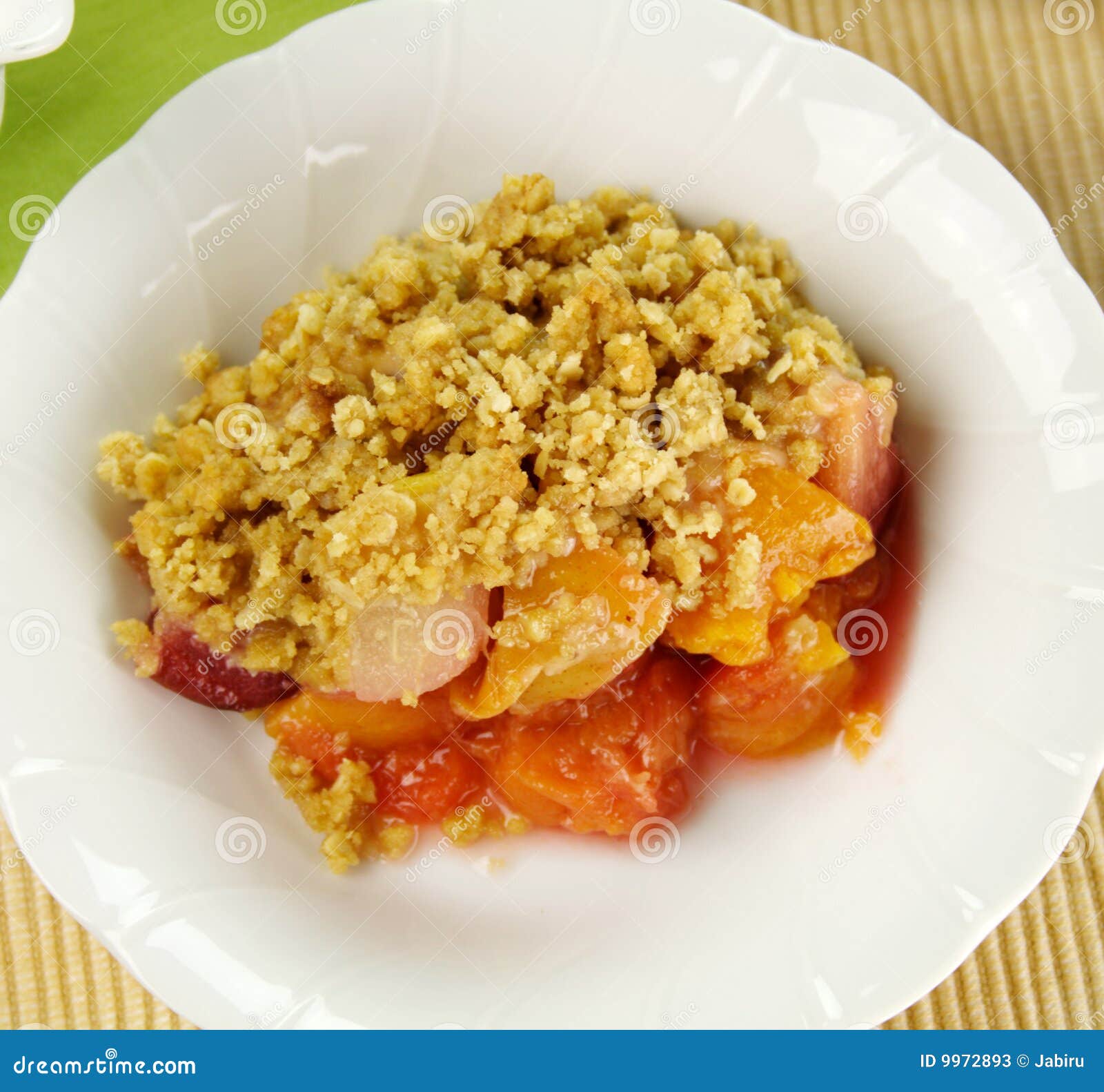 Fruit Crumble stock image. Image of garnish, cooked, dessert - 9972893