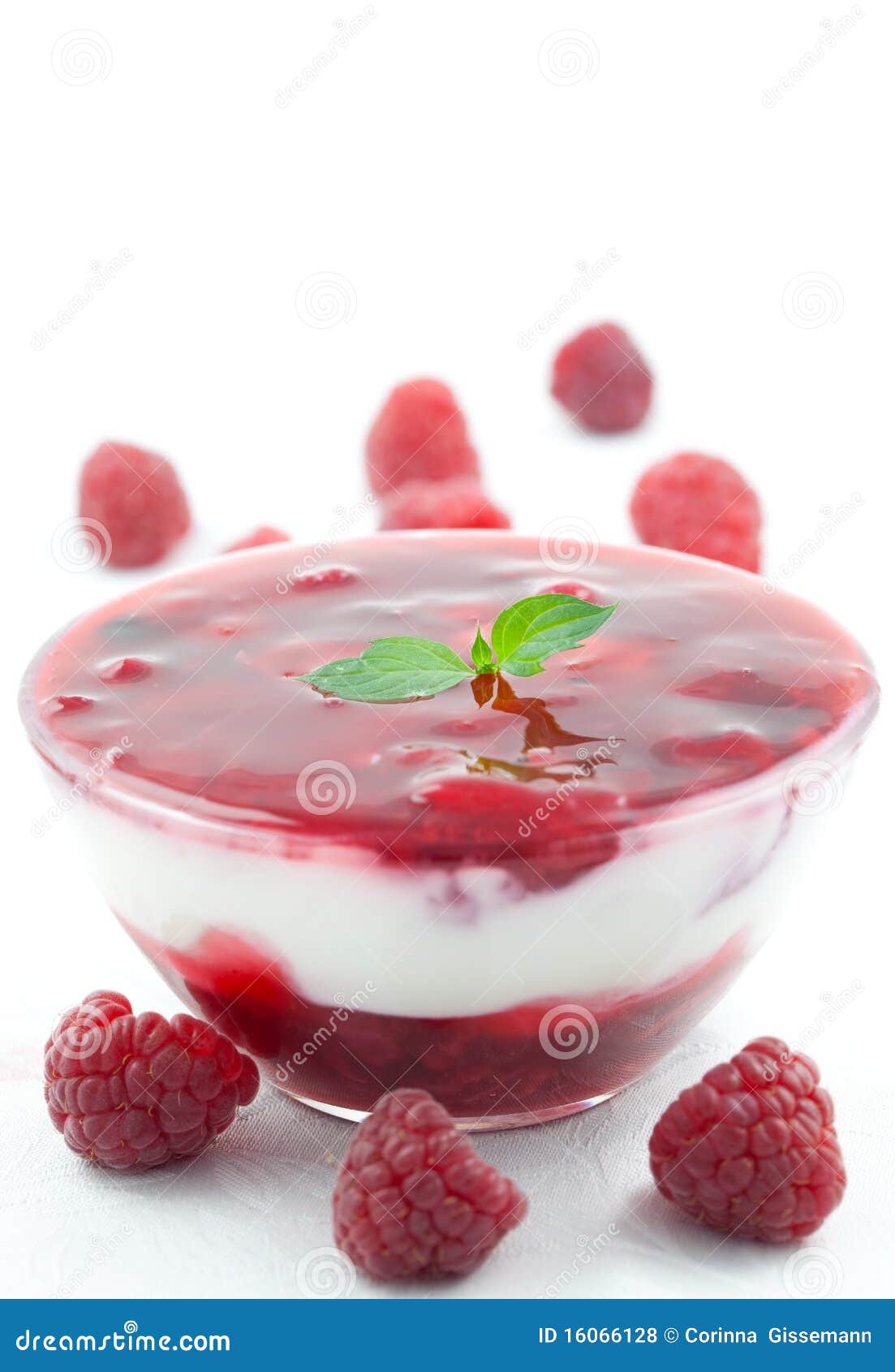Fruit dessert with yogurt stock photo. Image of fruit - 16066128