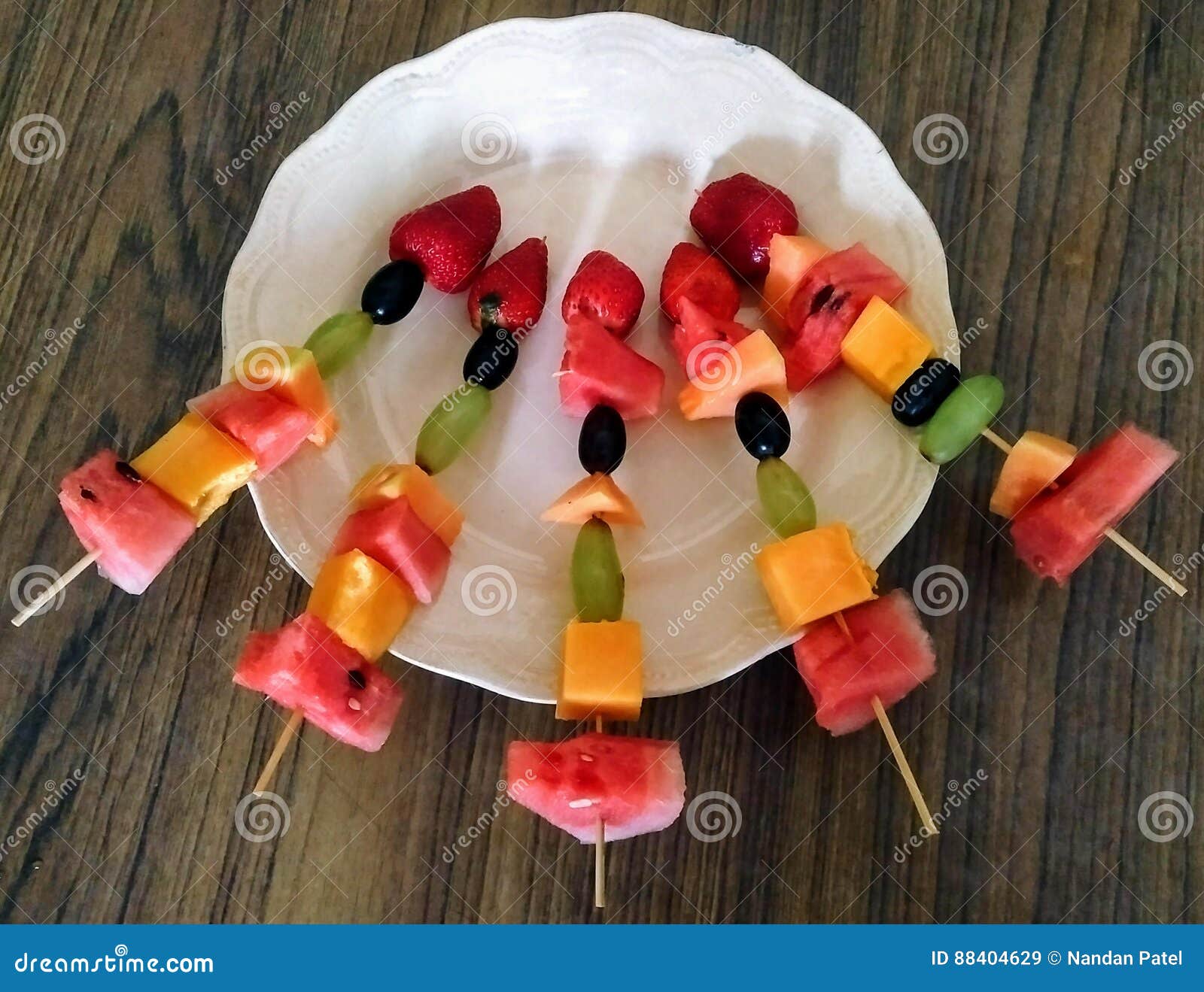 Fruit dish idea stock image. Image of stickbar, fruity - 88404629
