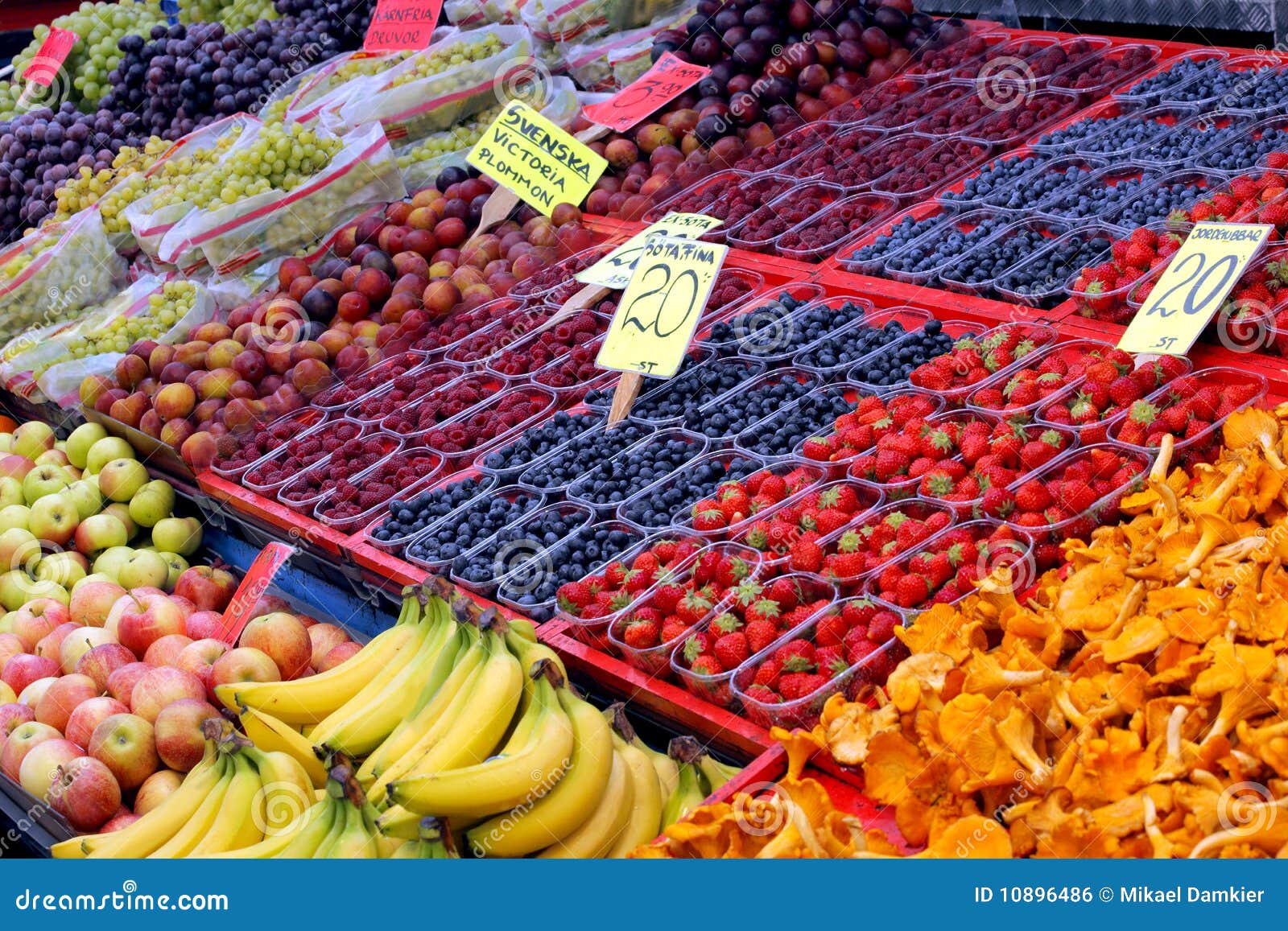 Fruit display in market stock photo. Image of food, consumerism - 10896486