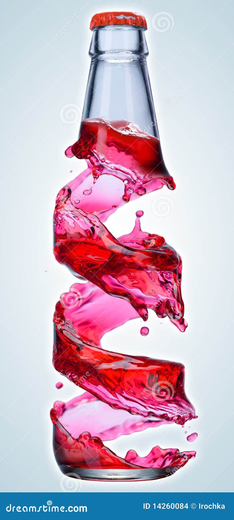 Fruit drink in a bottle stock illustration. Illustration of fresh ...