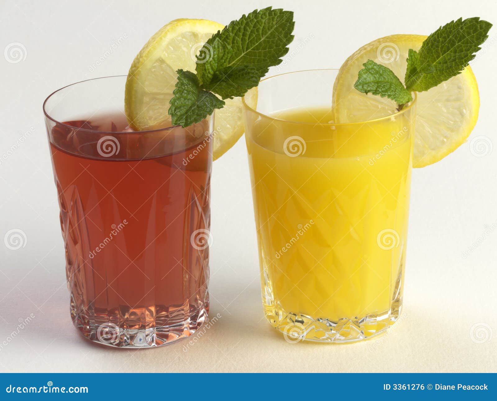 Fruit Drinks stock photo. Image of slices, lemon, cranberry - 3361276
